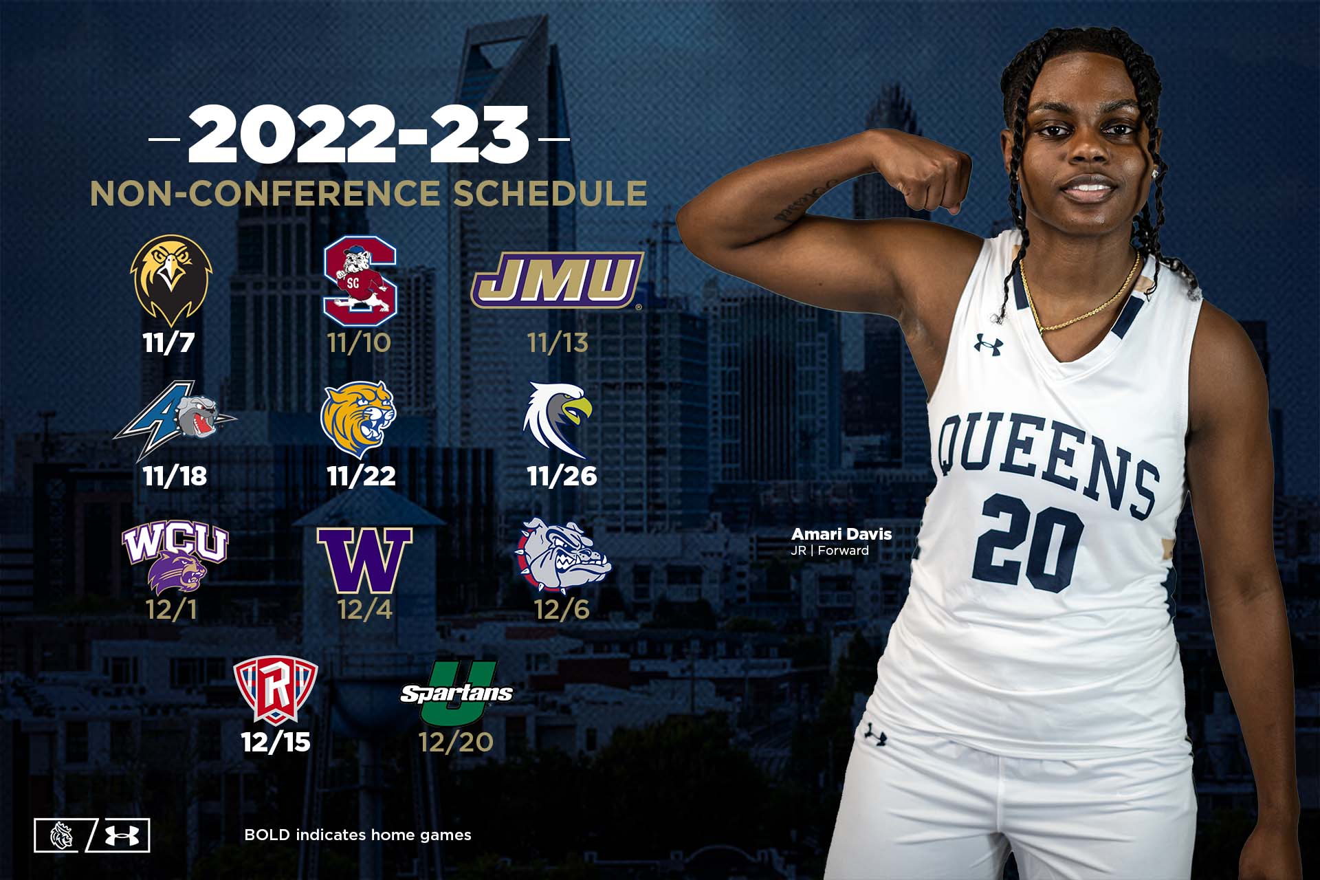 Queens Women's Basketball announces 2022-23 Schedule Release - Queens ...