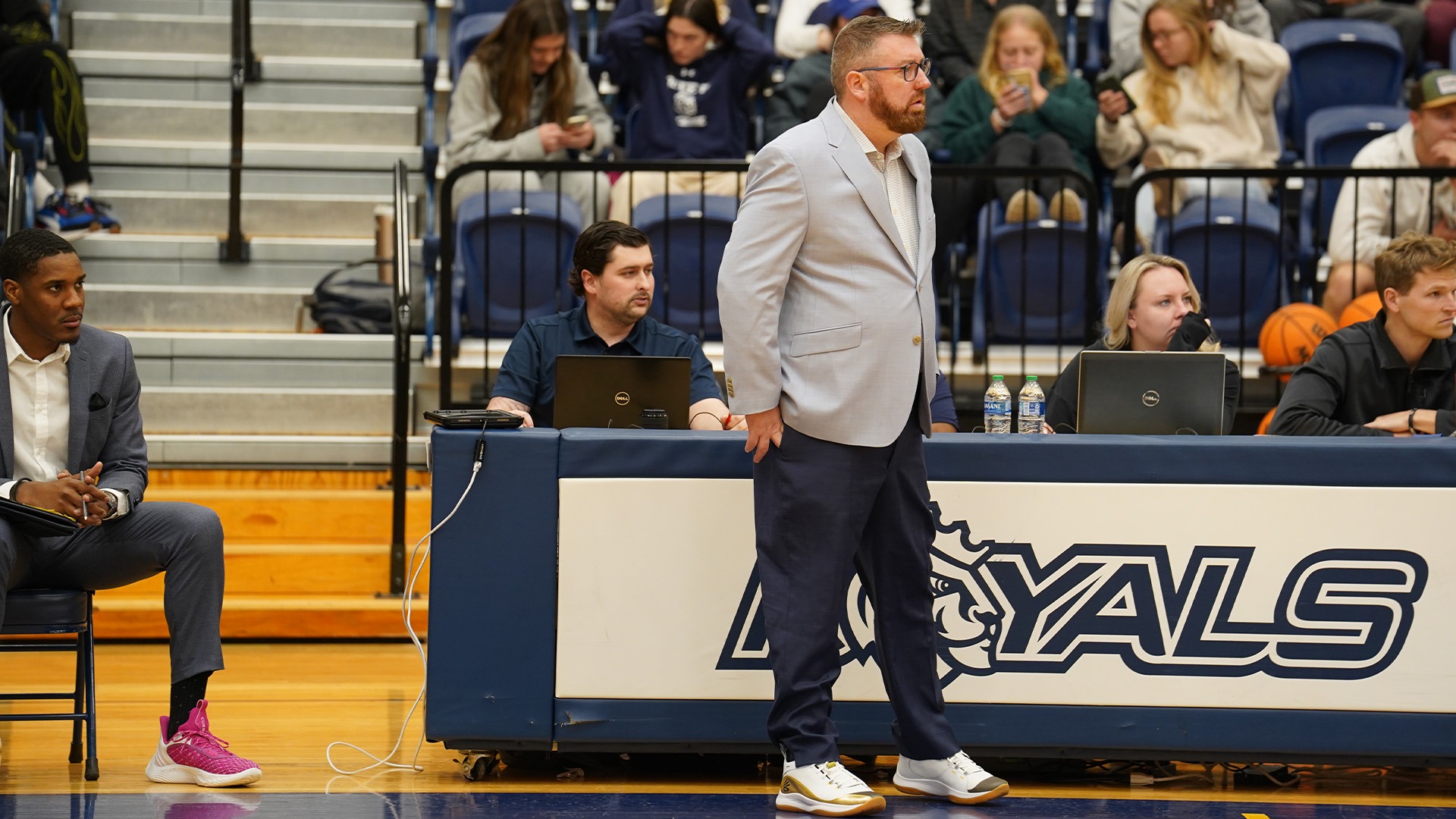 Queens Welcomes Stetson in Coaches vs. Cancer Suits and Sneakers Game ...