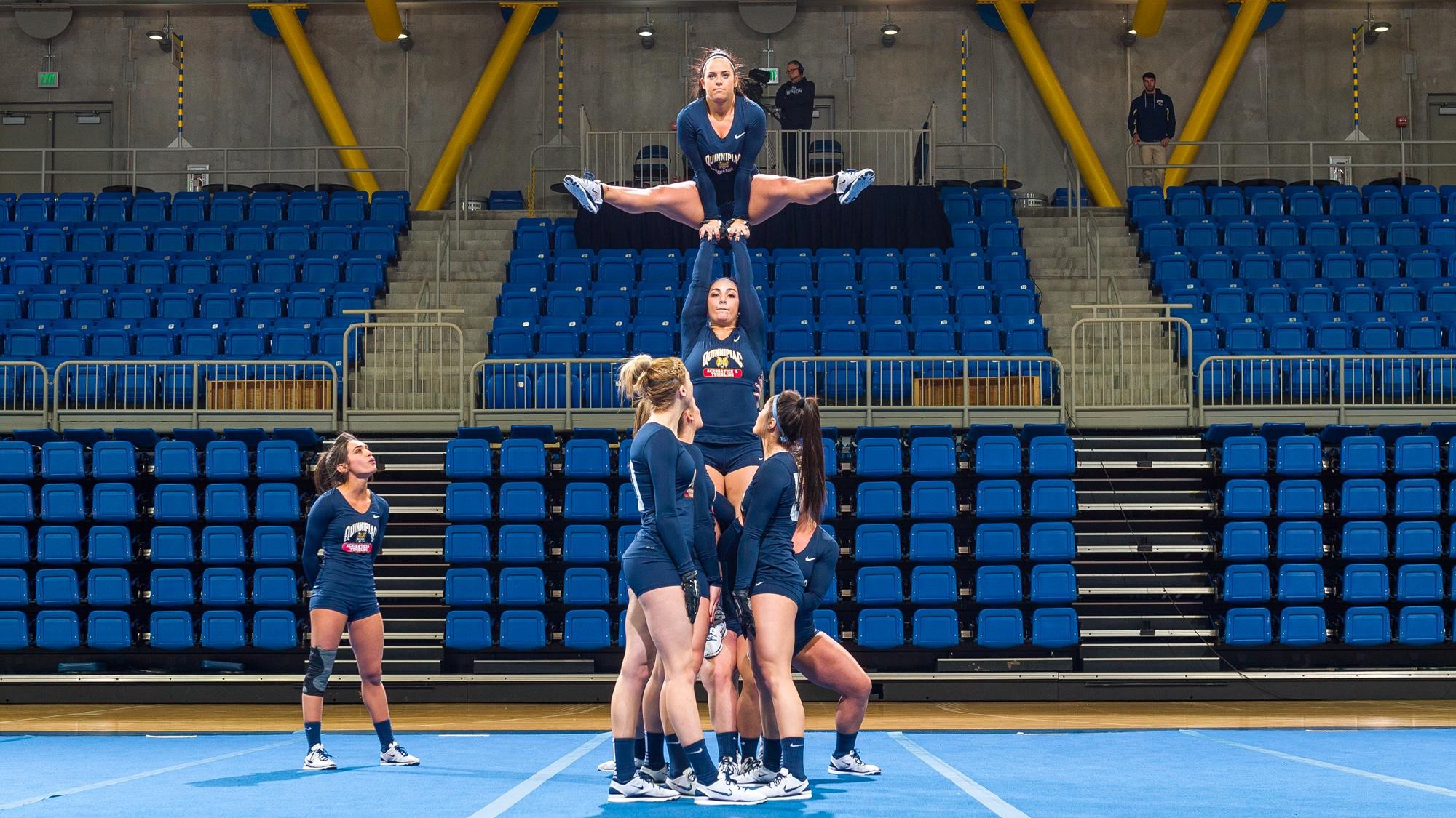 QU Acrobatics & Tumbling Wins Tri-Meet Over Alderson Broaddus and ...