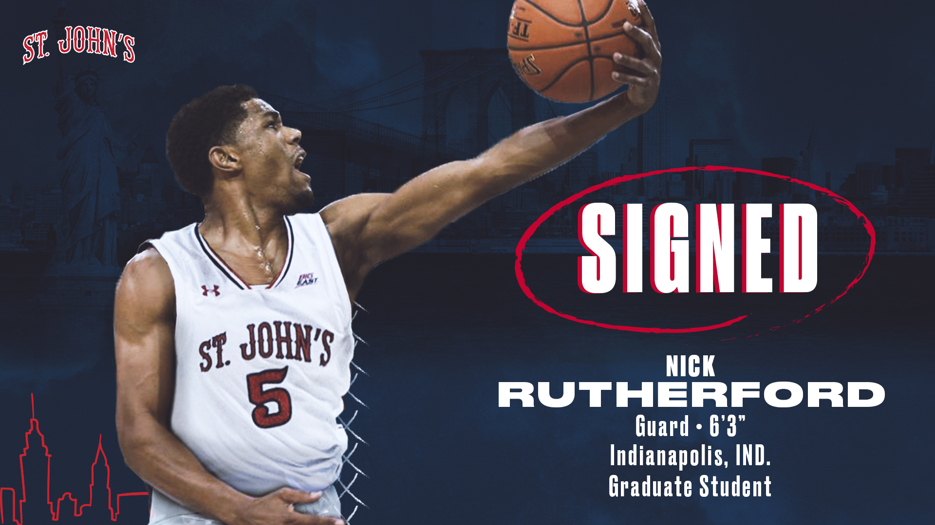 Graduate Transfer Nick Rutherford Commits to St. John’s - St. John's ...