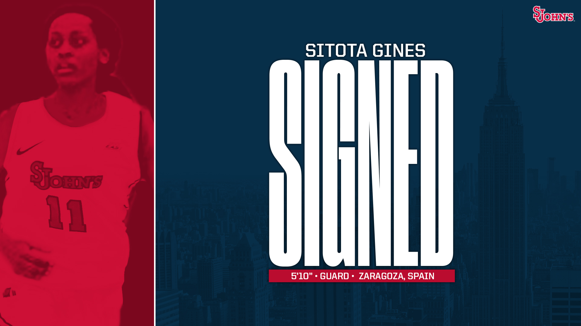 St. John’s Signs Sitota Gines to National Letter of Intent - St. John's ...