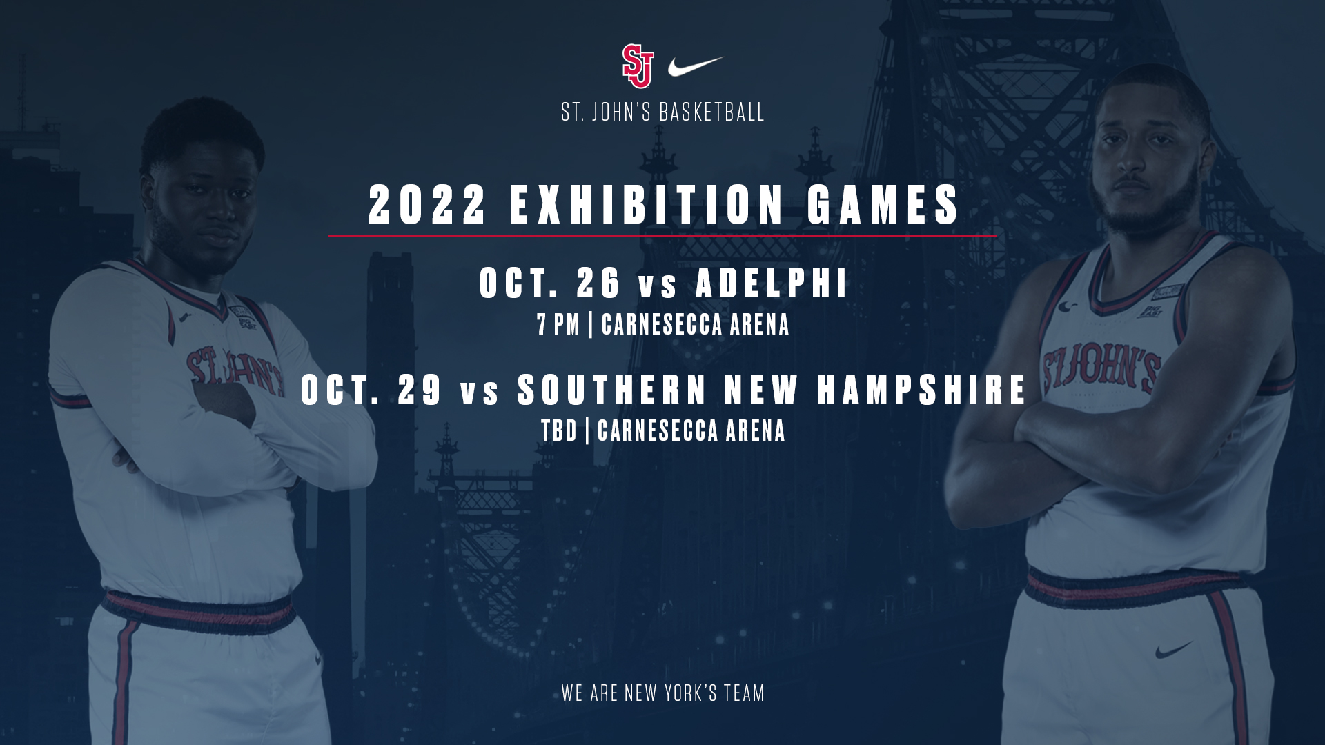 St. John’s Basketball Announces Pair of Exhibitions at Carnesecca Arena ...
