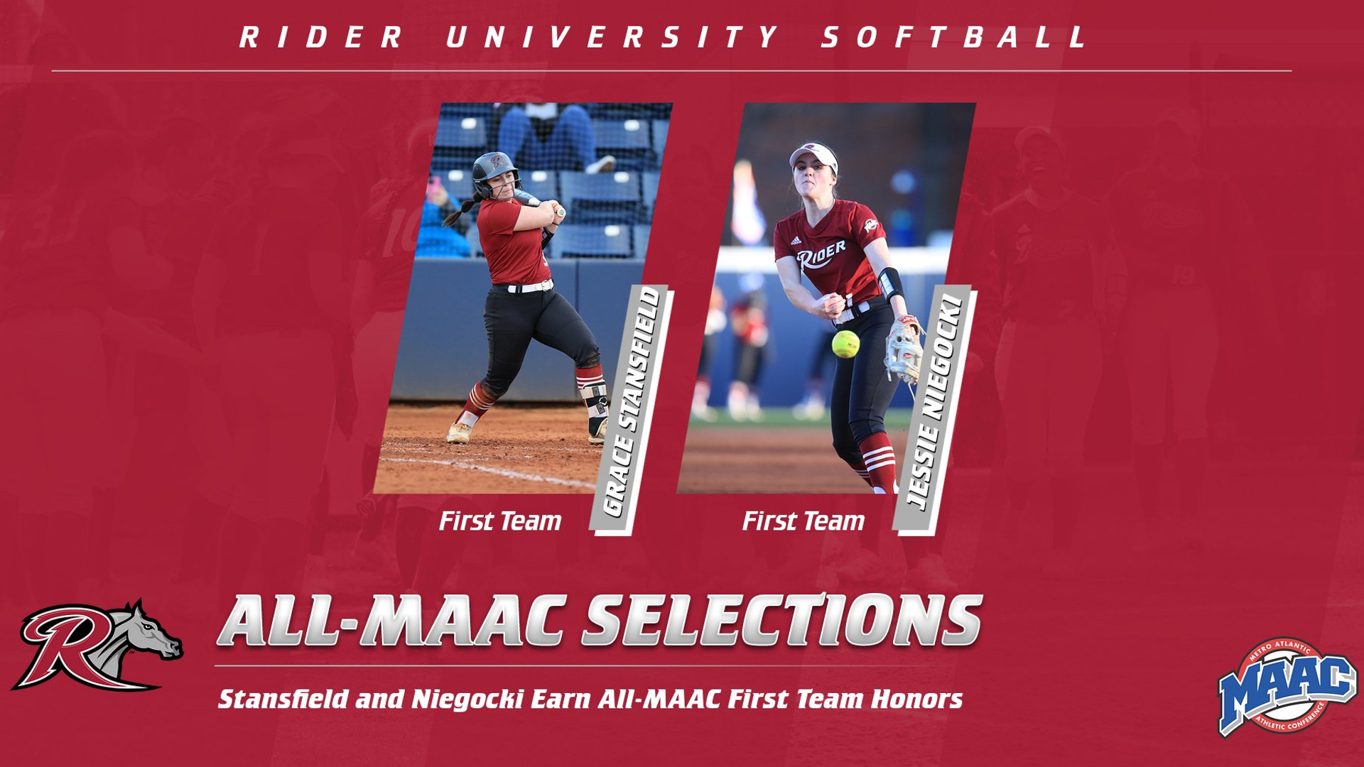 Stansfield, Niegocki Earn All-MAAC First Team Honors - Rider University ...