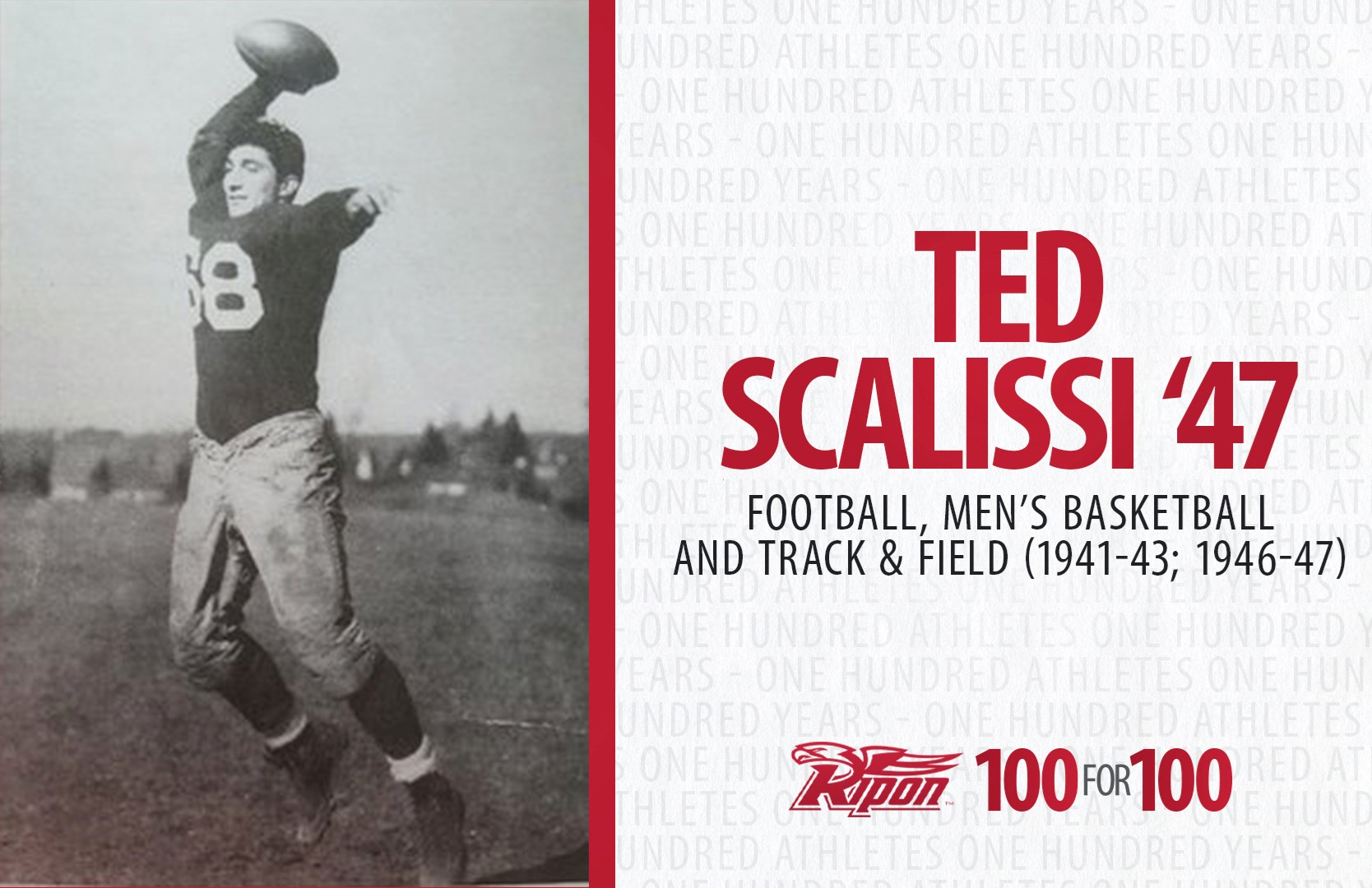 Ripon's 100 For 100: Ted Scalissi '47 - Ripon College Athletics