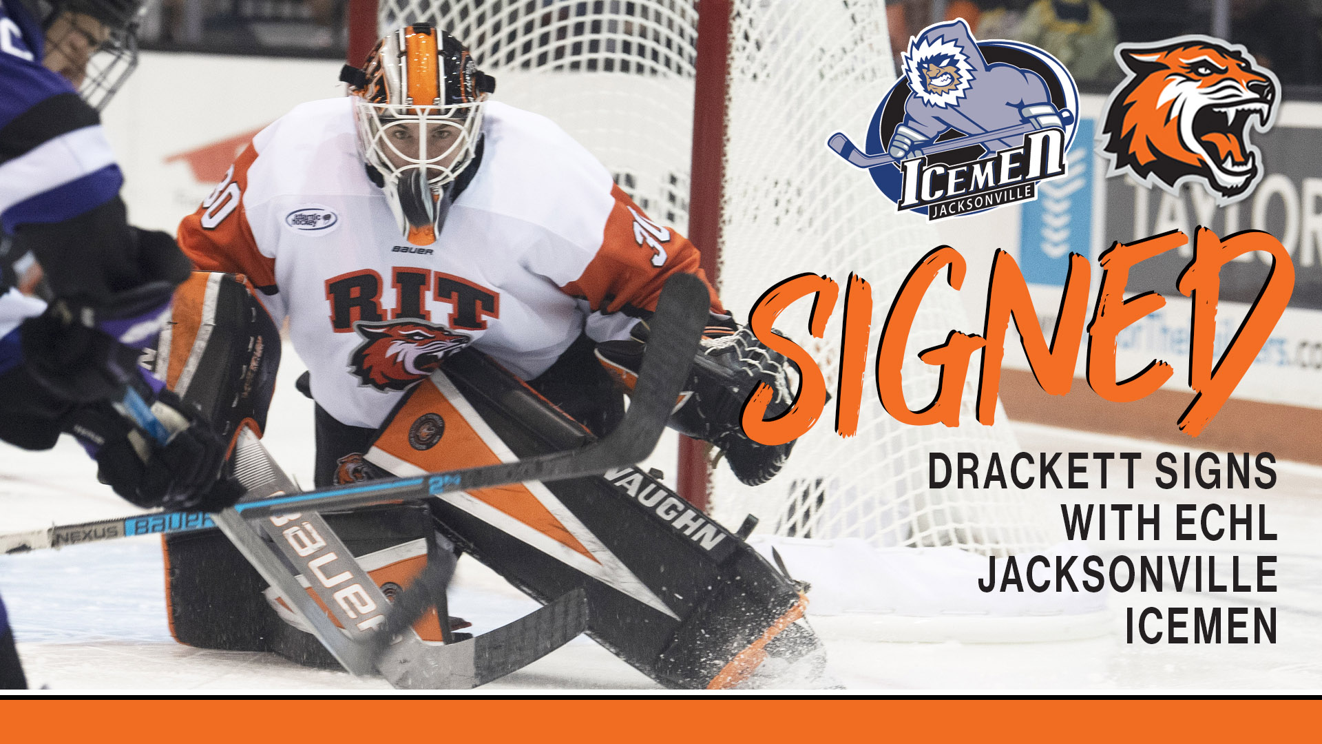 Drackett signs with ECHL Jacksonville Icemen - Rochester Institute of ...