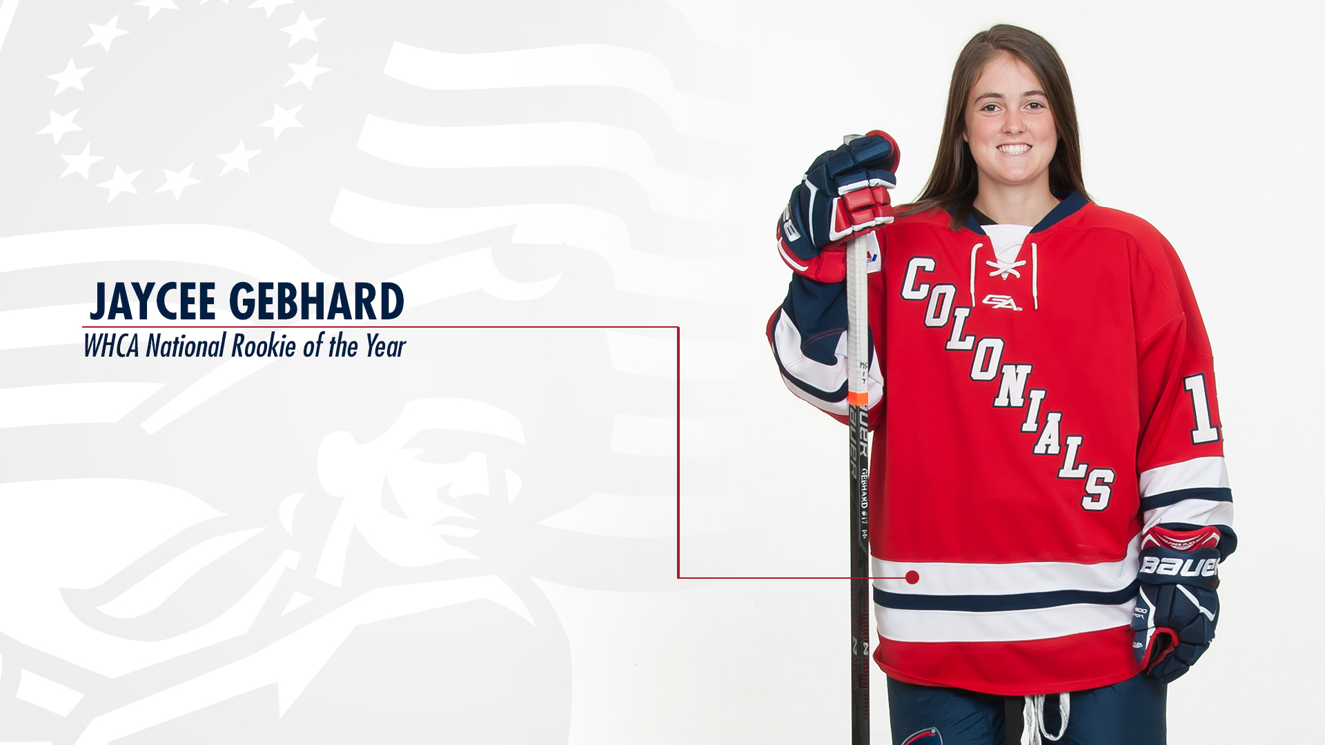 Gebhard Claims WHCA National Rookie of the Year Title - Robert Morris ...