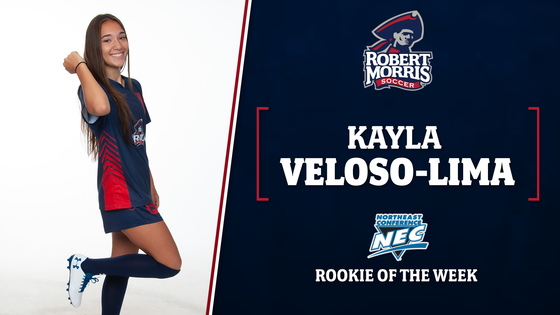 Veloso-Lima Earns First Rookie Of Week Honor - Robert Morris University ...