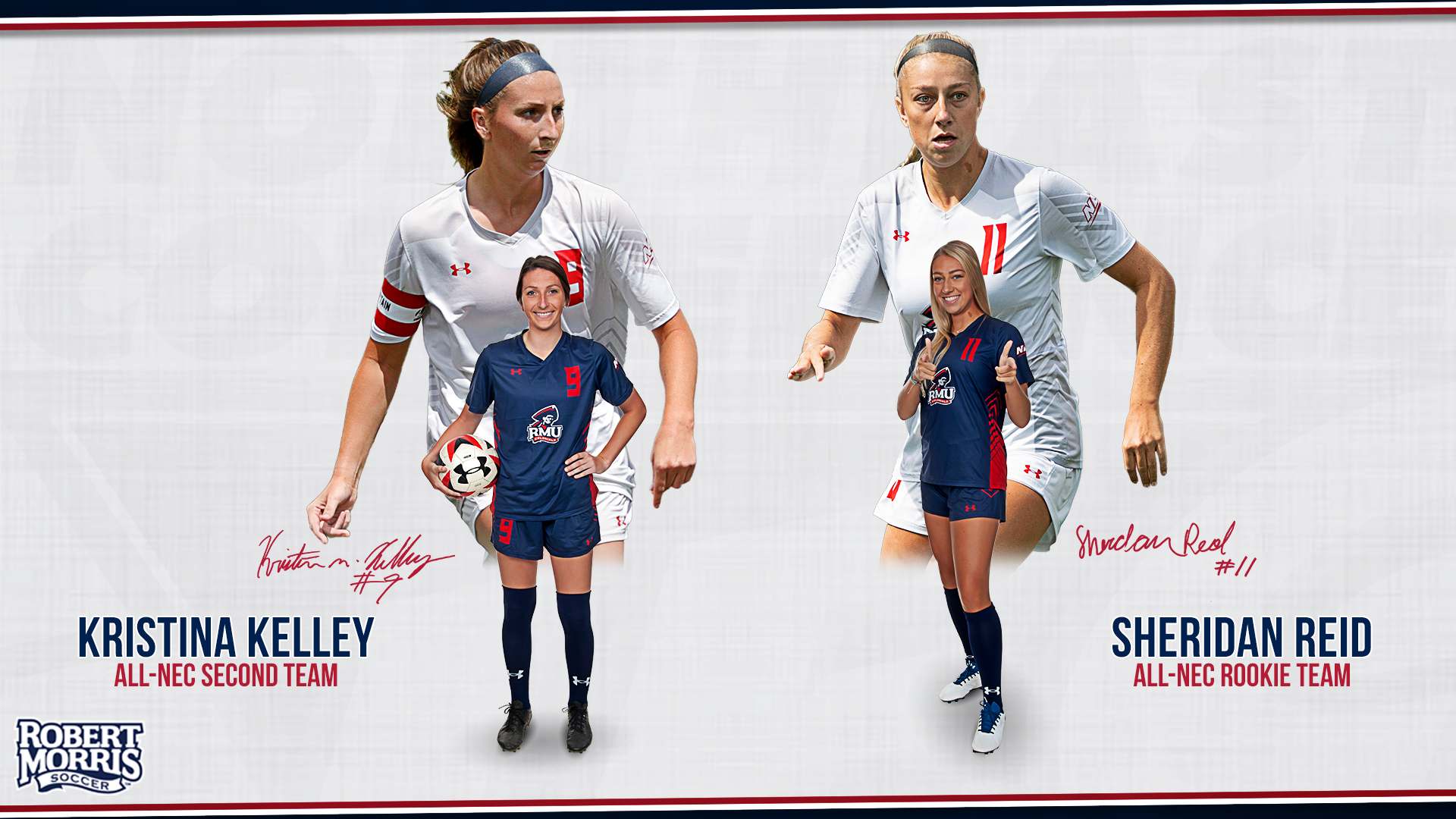 Kelley, Reid Honored As All-NEC Performers - Robert Morris University ...