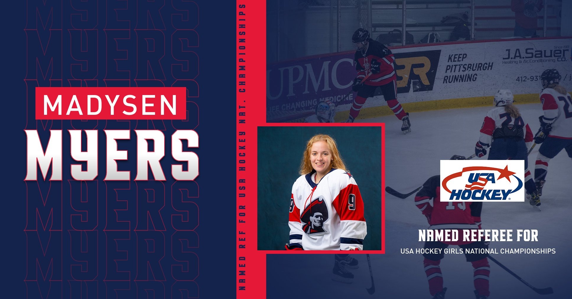 Madysen Myers named Ref for USA Hockey National Championships - Robert ...