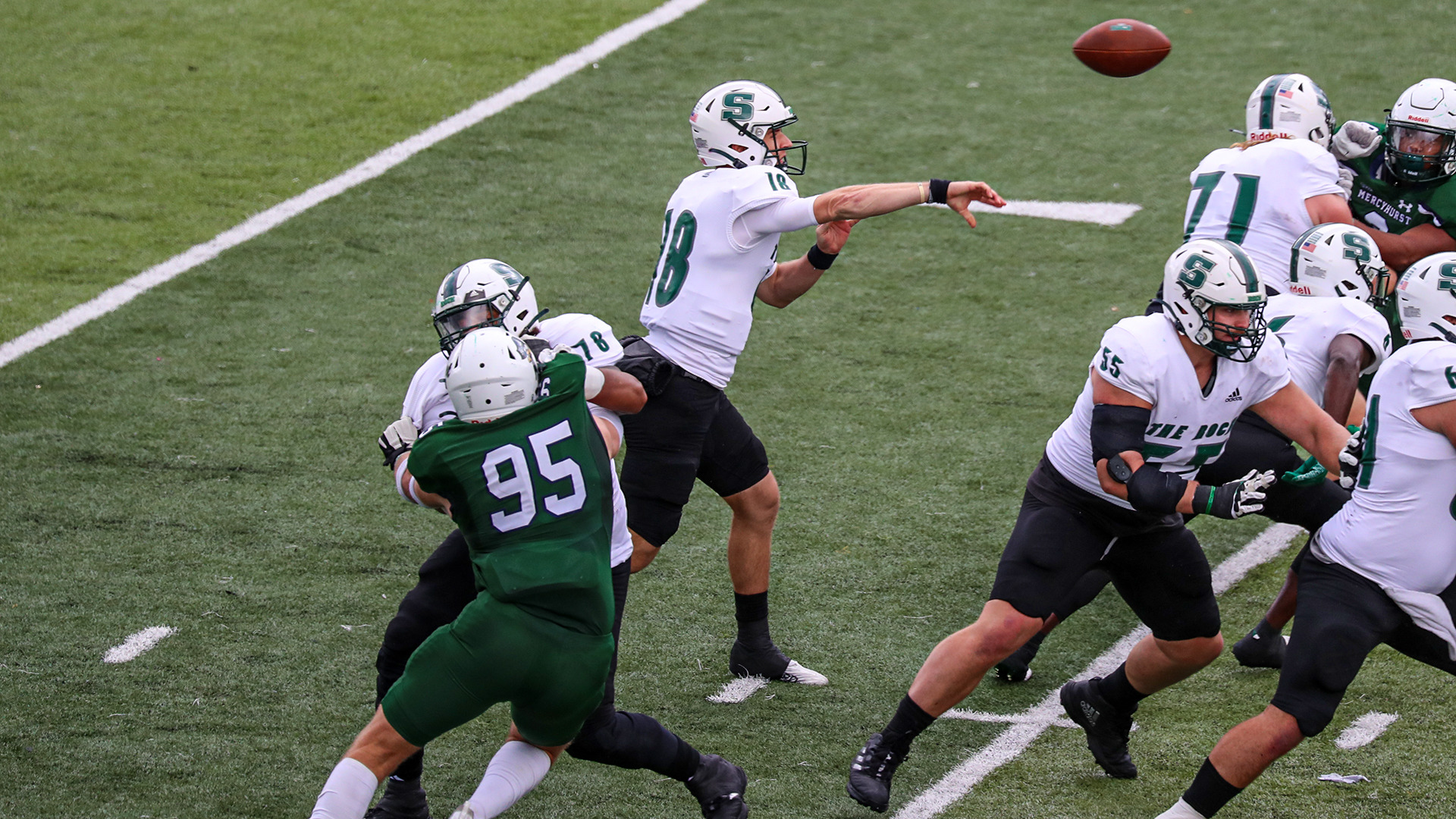 No. 10 Rock powers by Lakers, 75-31 - Slippery Rock University Athletics