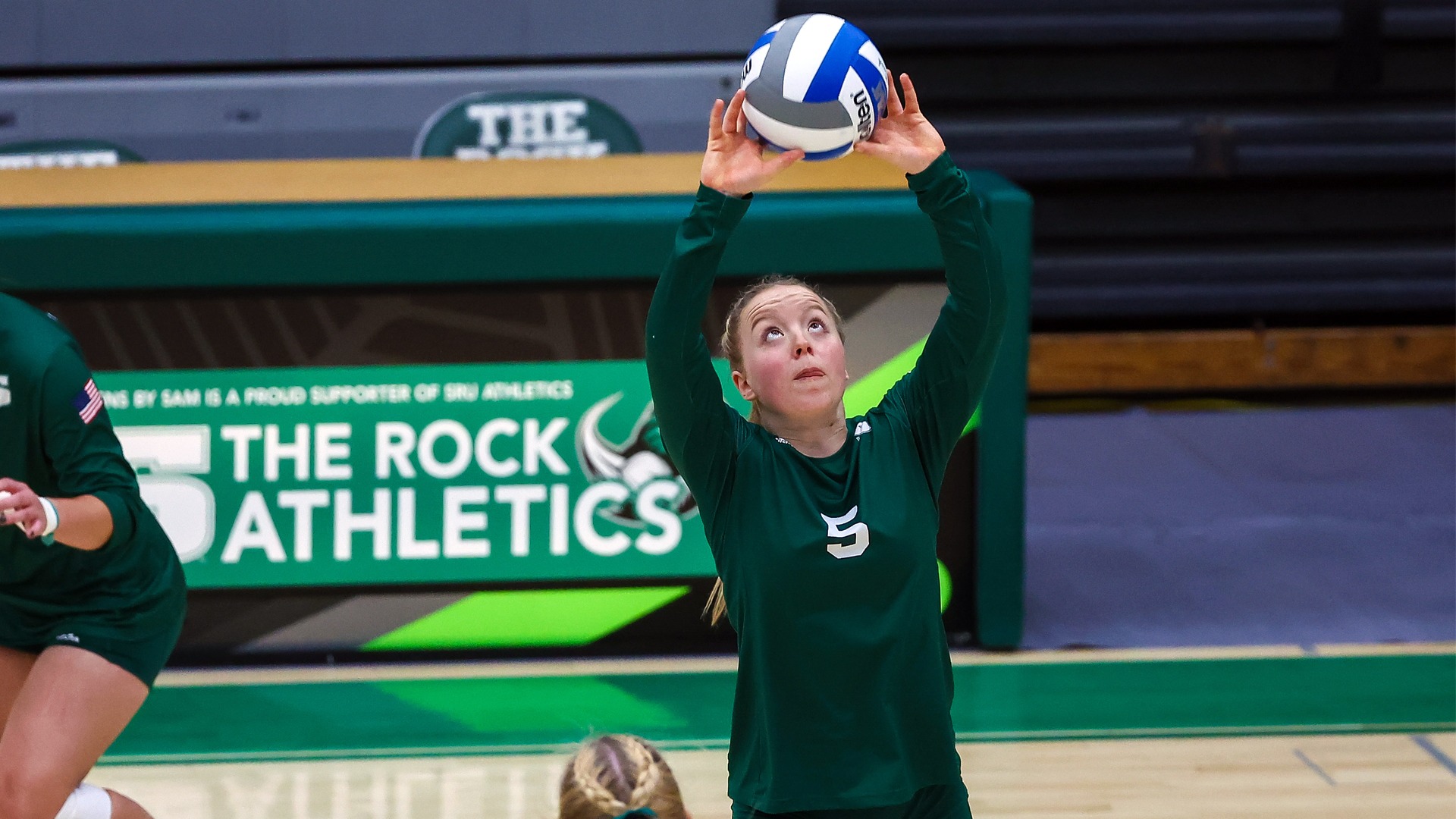 Rock falls in three sets at Gannon - Slippery Rock University Athletics