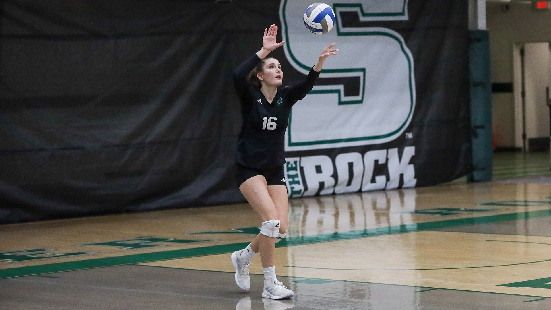 Rock beats Mercyhurst in four sets - Slippery Rock University Athletics