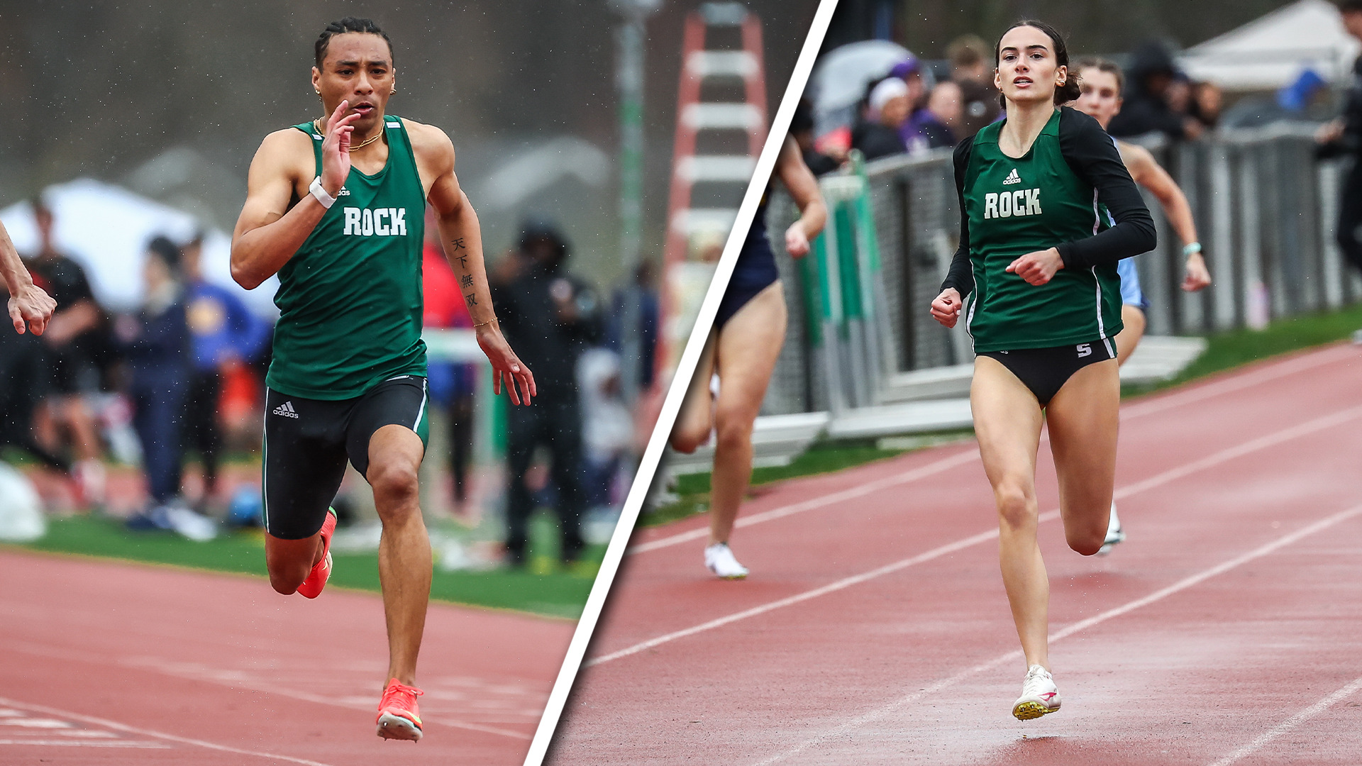 Rock men win 11 events at John Papa Invitational - Slippery Rock ...