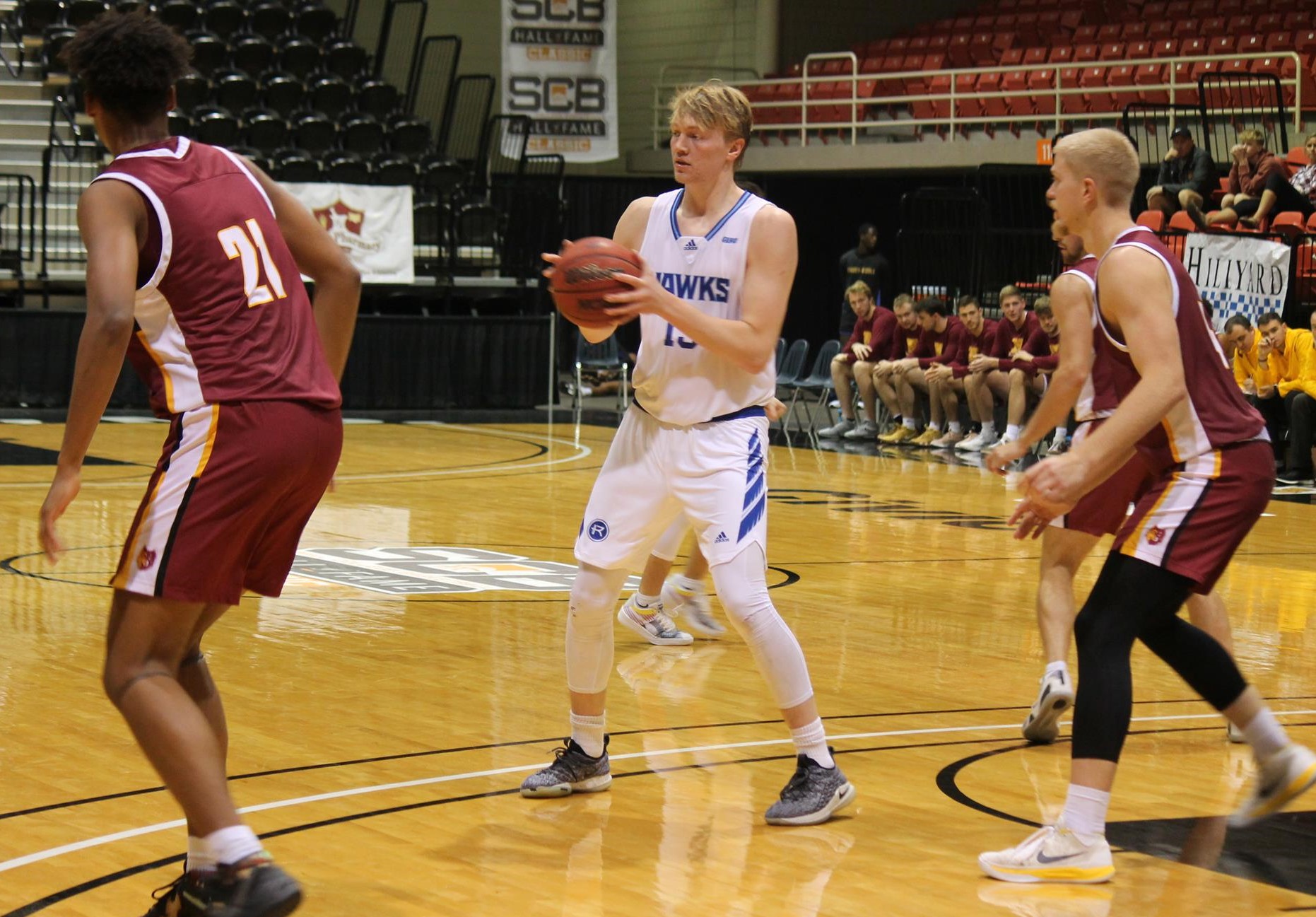 Volz leads Hawks to 63-56 victory - Rockhurst University Athletics