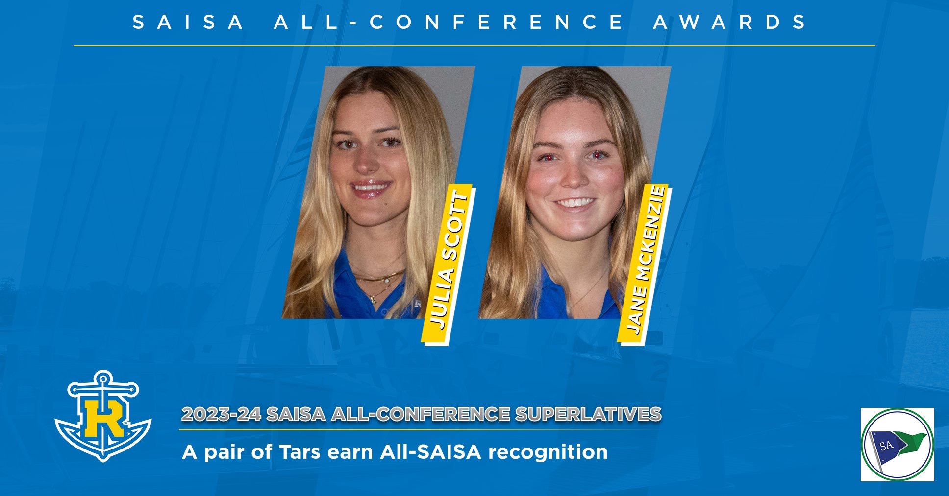 McKenzie and Scott Garner All-SAISA Recognition - Rollins College