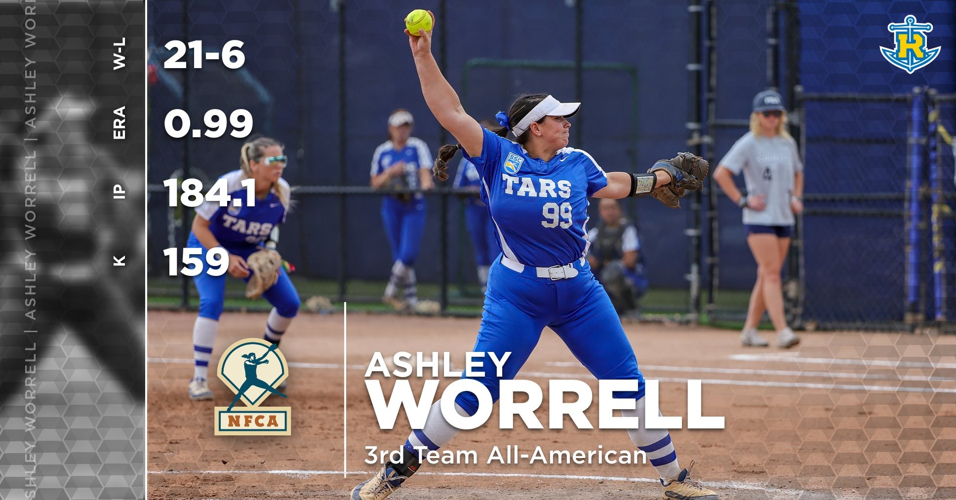 Worrell Named All-American for Second Time - Rollins College