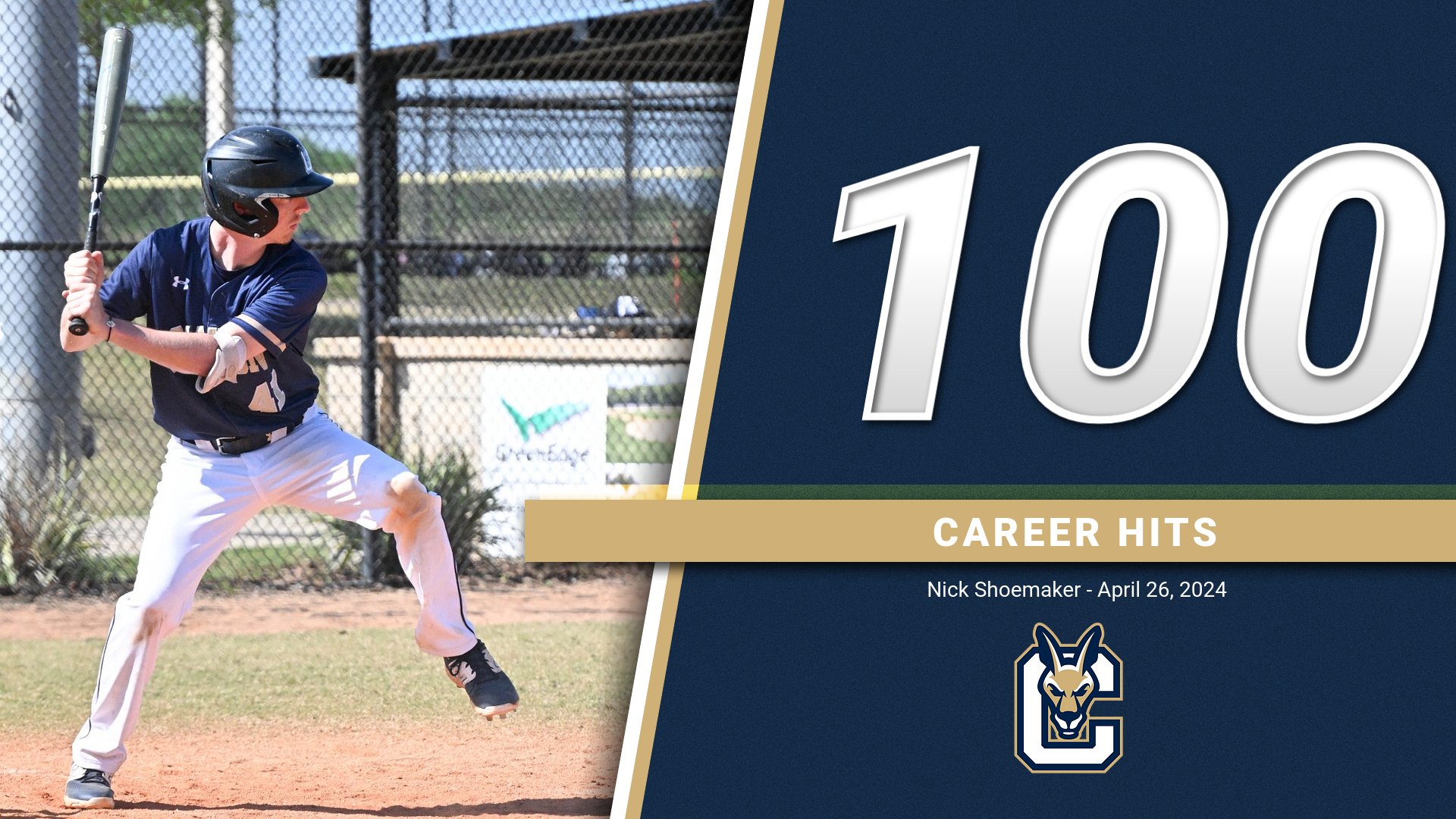 Shoemaker Reaches 100 Career Hit Mark as Roos Split on Friday vs. ENC ...