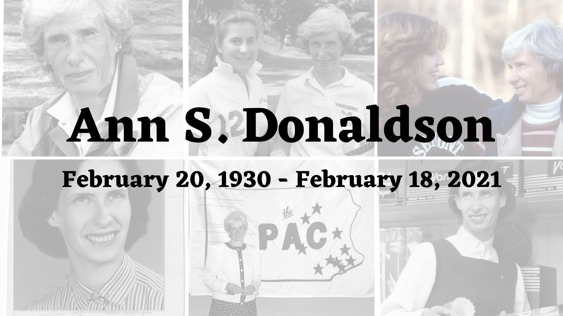 Remembering Ann Donaldson, Longtime Director of Athletics - Rosemont ...