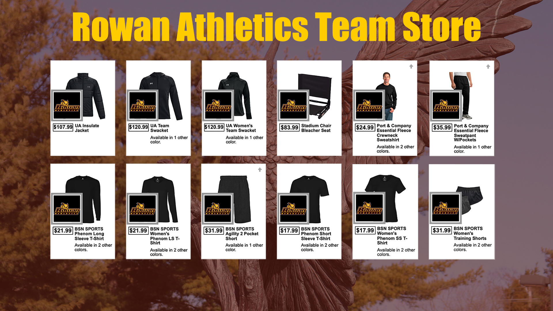 Rowan Athletics Team Store Now Open Until September 12 - Rowan ...