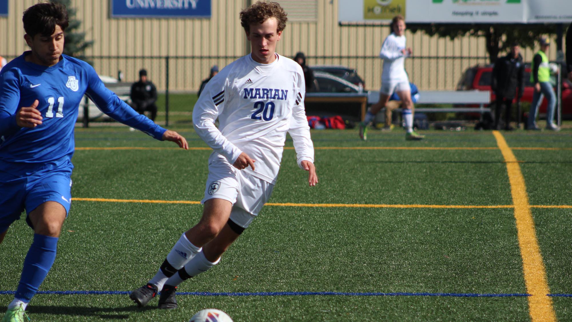 Marian men's soccer routs Edgewood to finish regular season - Marian ...