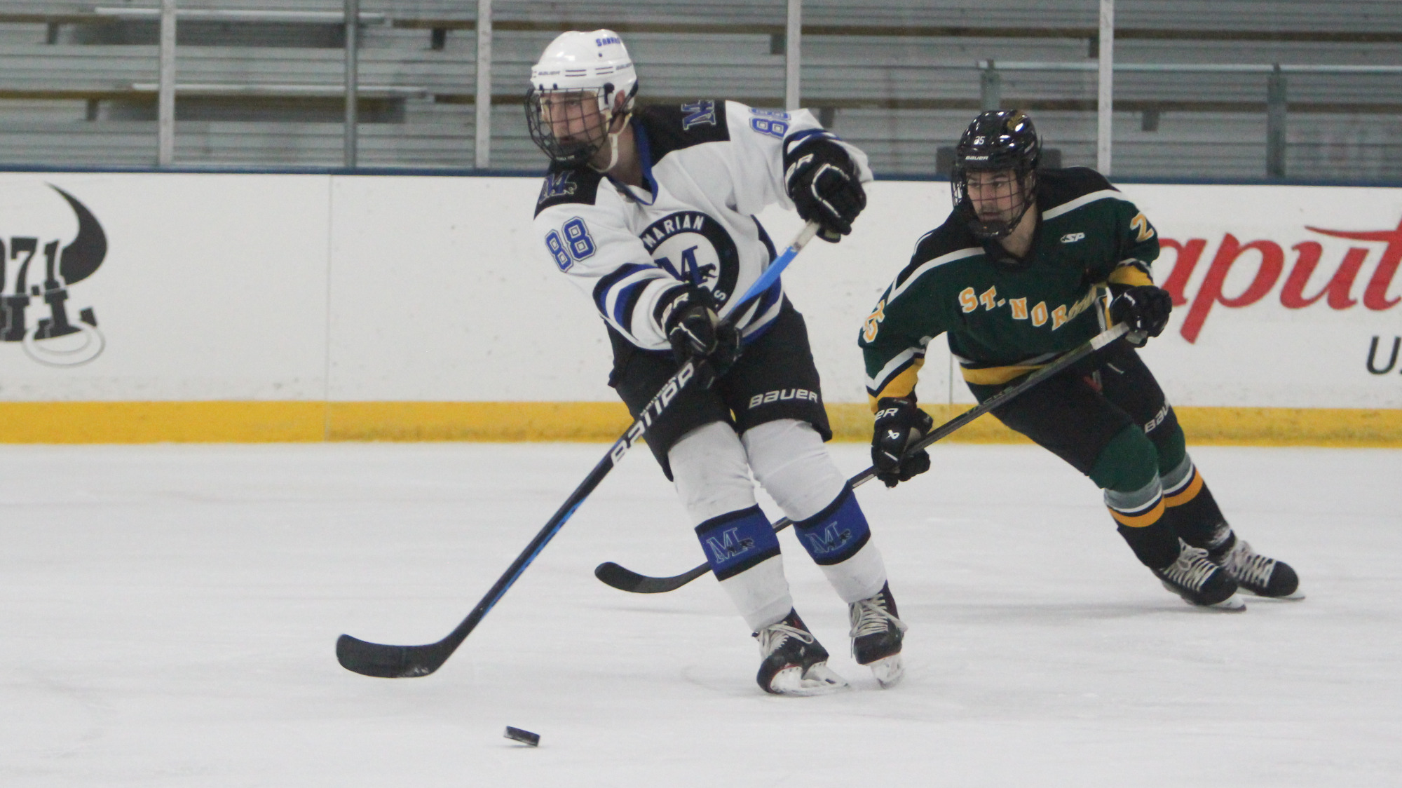 Marian men's hockey drops opener at No. 15 Trine - Marian University