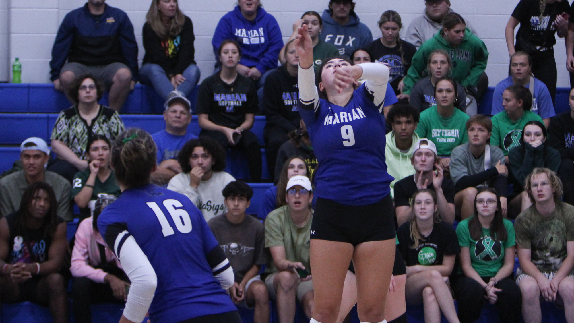 Sabre women's volleyball falls at LFC in straight sets - Marian University