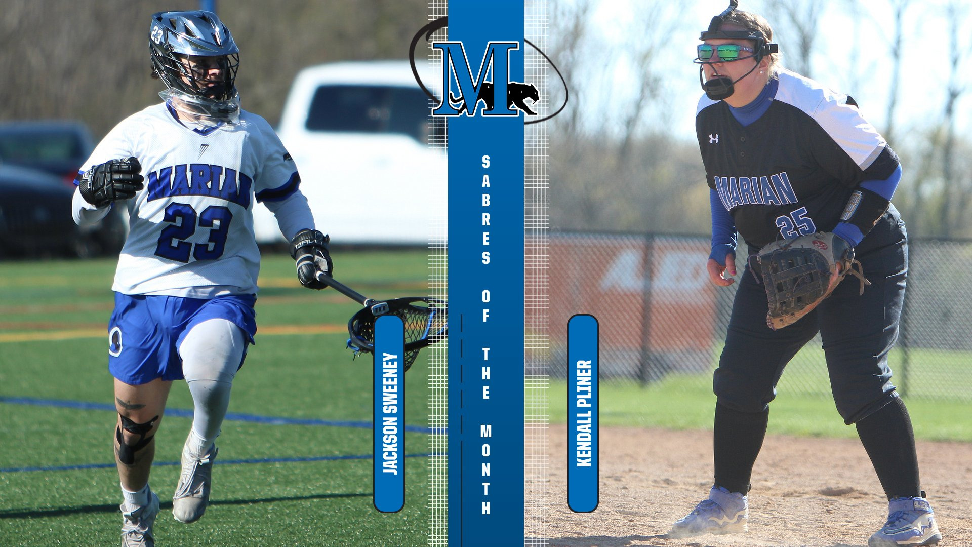 Horman, Kreisa Selected as Sabres of the Month for March - Marian ...