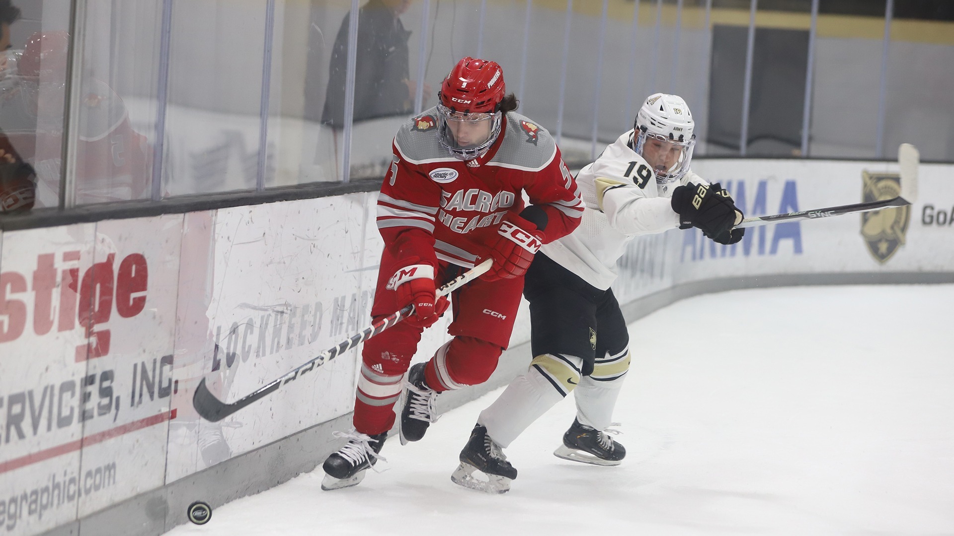 Men’s Ice Hockey Battles Back, but Falls at Army, 5-3 - Sacred Heart ...