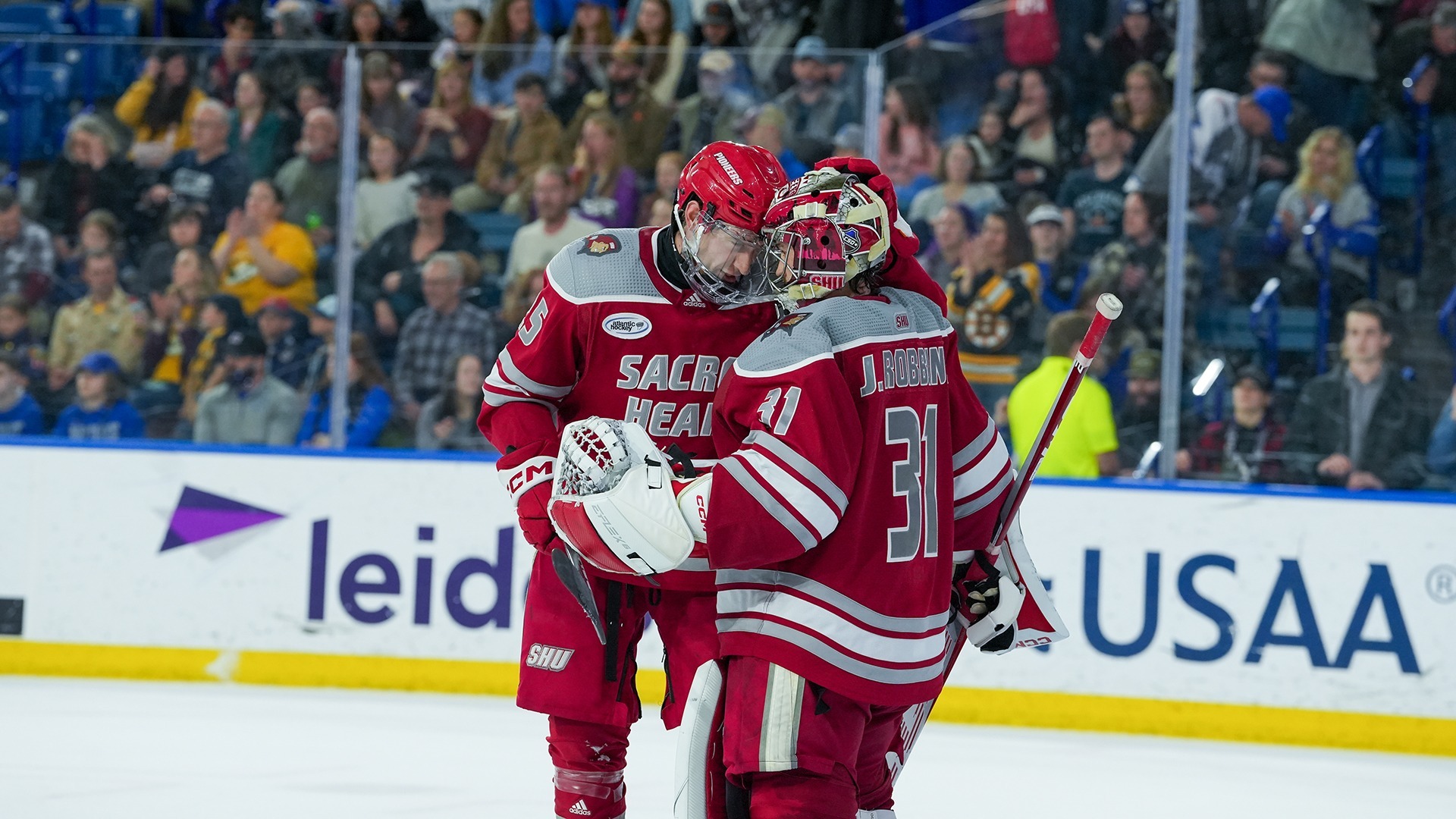Men’s Ice Hockey Grinds Past Air Force, 3-2 - Sacred Heart University