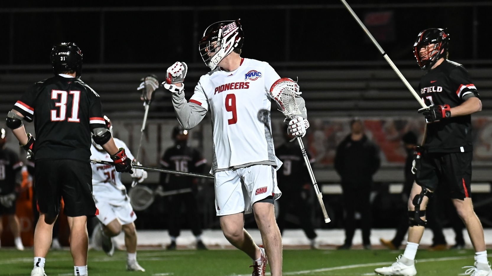 Men's Lacrosse Beats Fairfield for First Win of the Season - Sacred ...