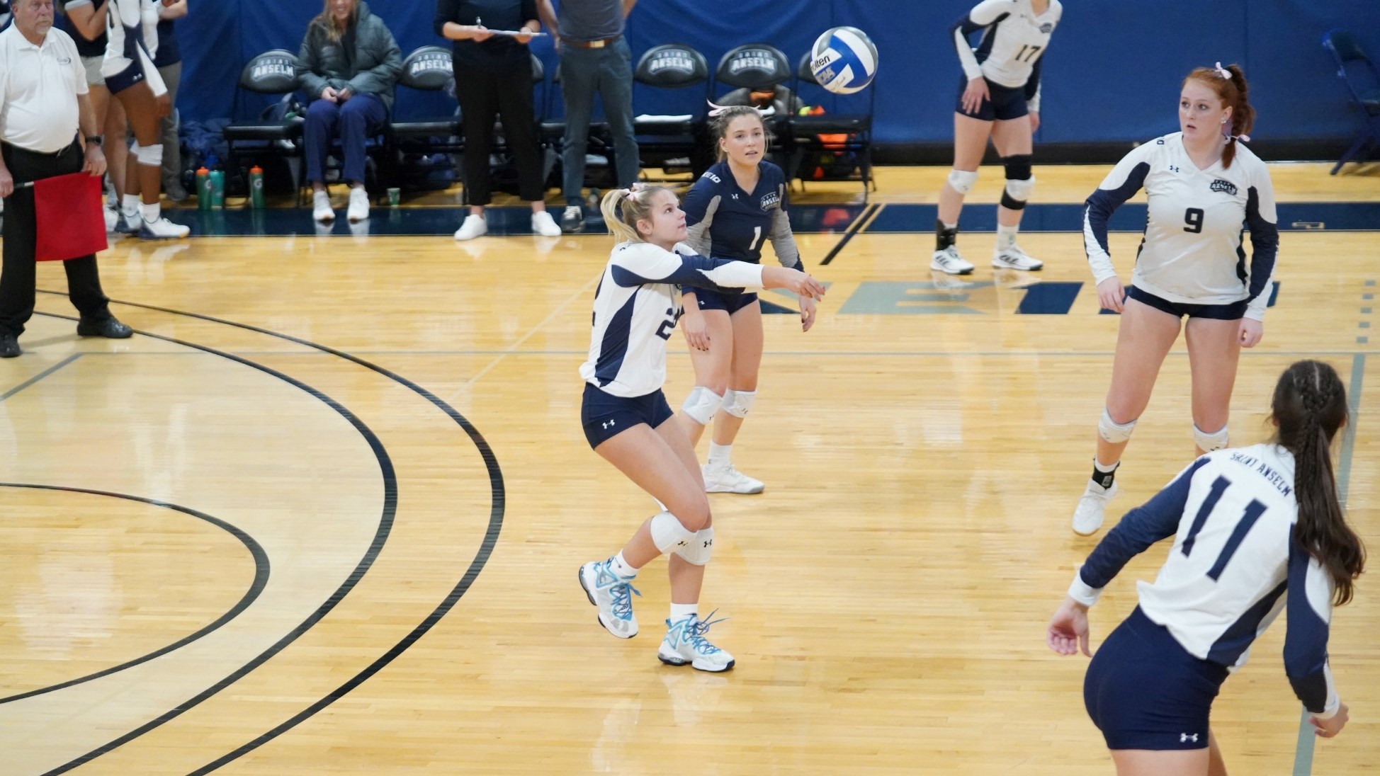 Women's volleyball sweeps New Haven, 3-0 - Saint Anselm College