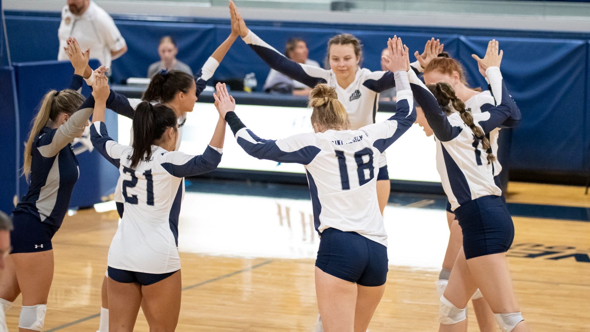 Volleyball splits on day two of the East Region Clash - Saint Anselm ...