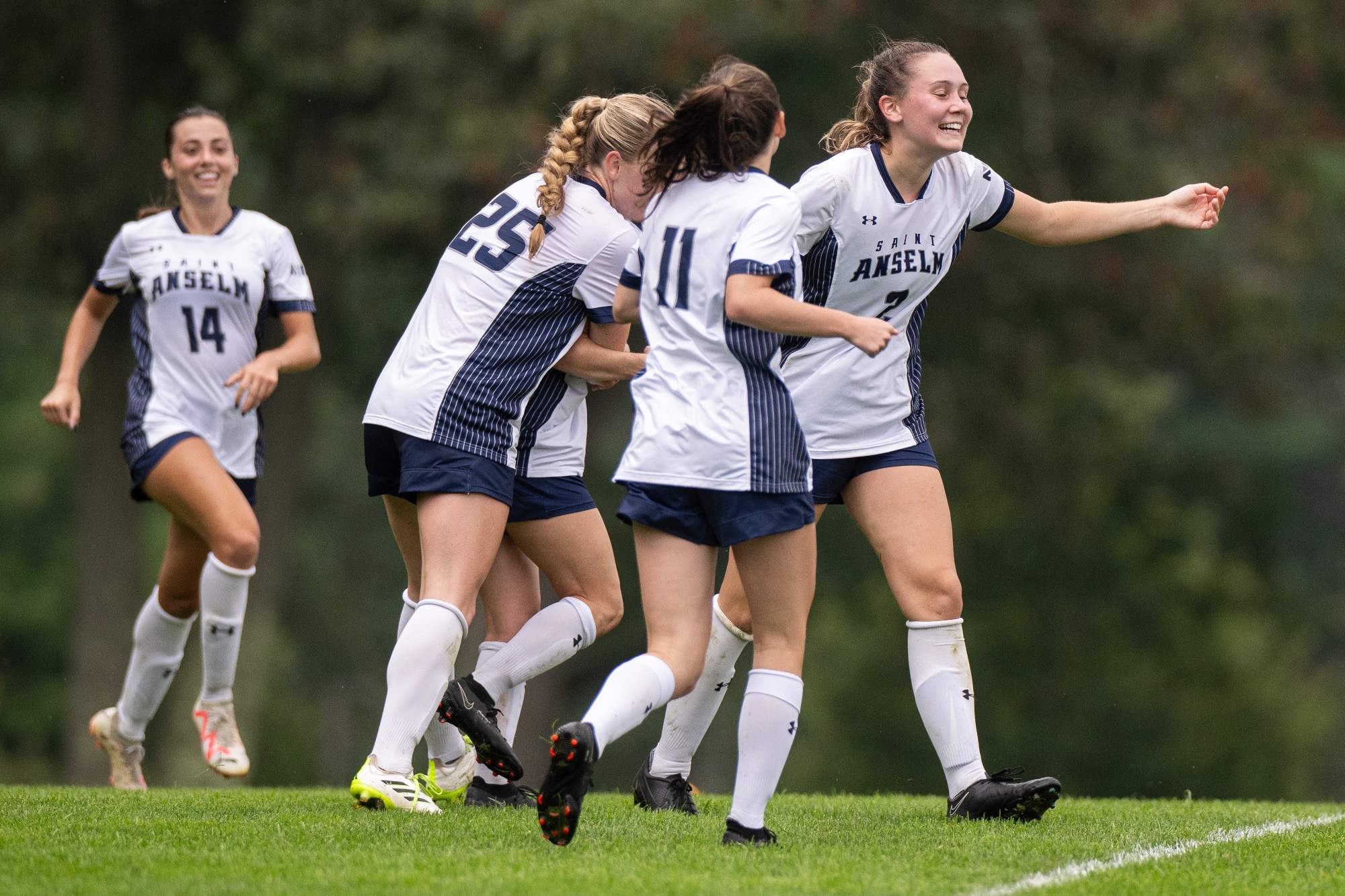 Pecor's Late Winner Stuns No. 20 Franklin Pierce - Saint Anselm College