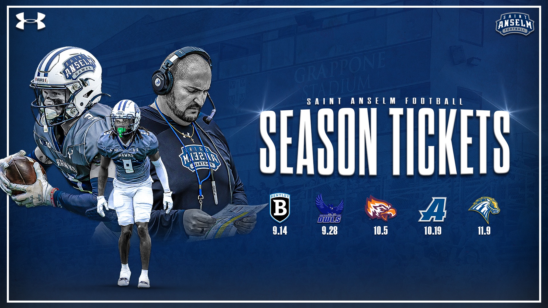 Football Ranked 4th in Northeast-10 Preseason Poll - Saint Anselm College