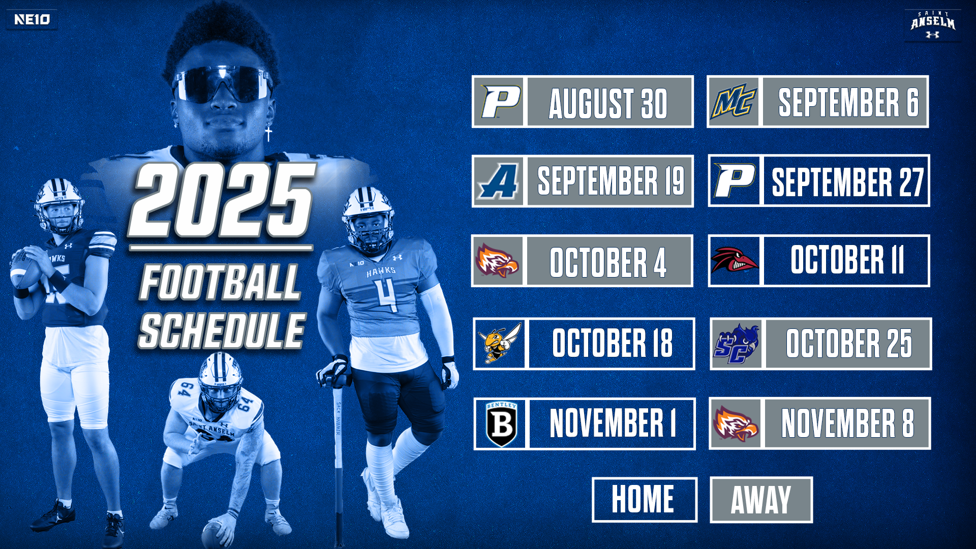 Football Receives Highest Placement in Program History in 2025 NE10 ...