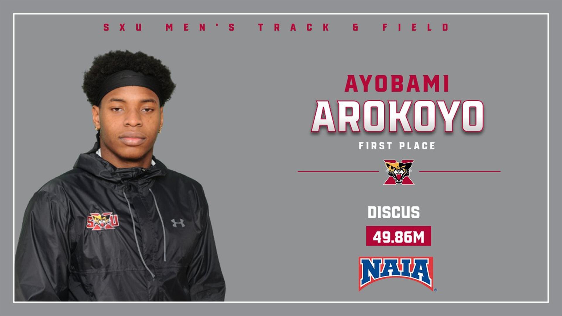 Arokoyo Hits 'A' Standard for SXU Men's Track & Field at Warrior Open - Saint Xavier University