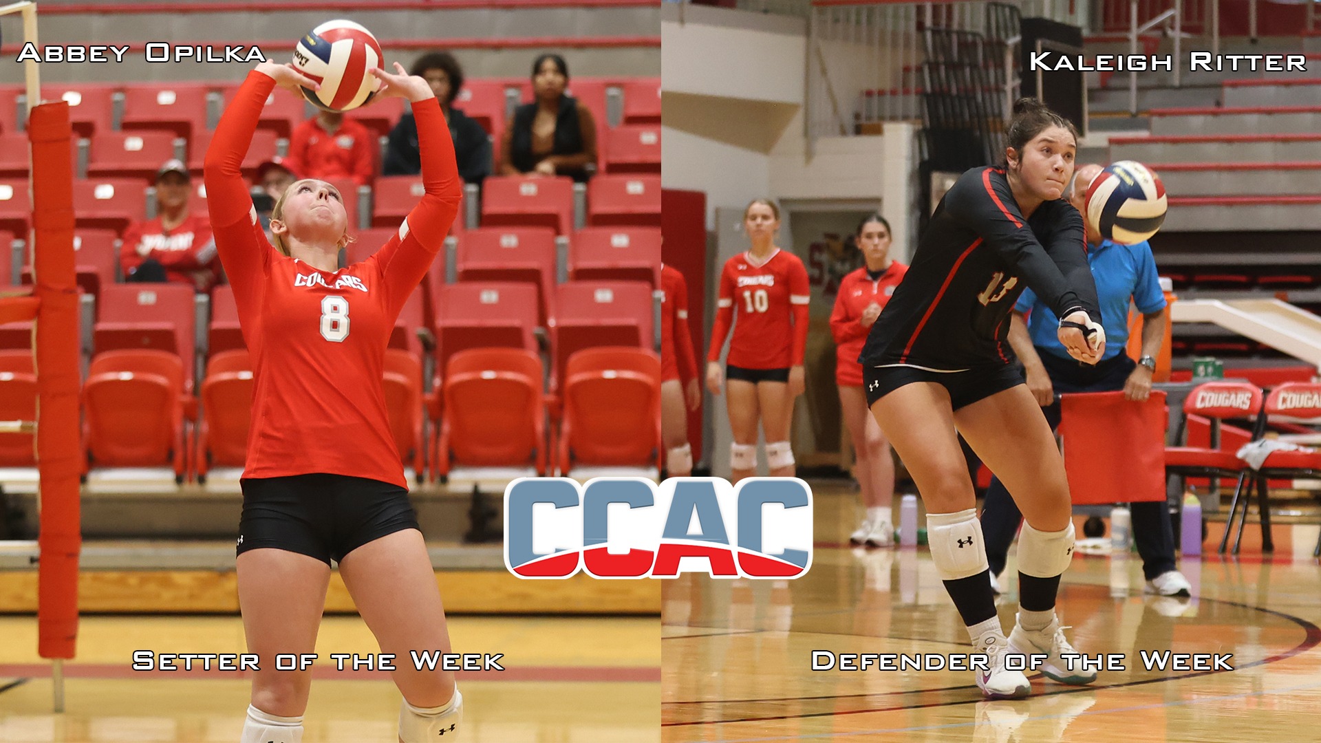 Duo Claim CCAC Women’s Volleyball Player of the Week Awards - Saint ...