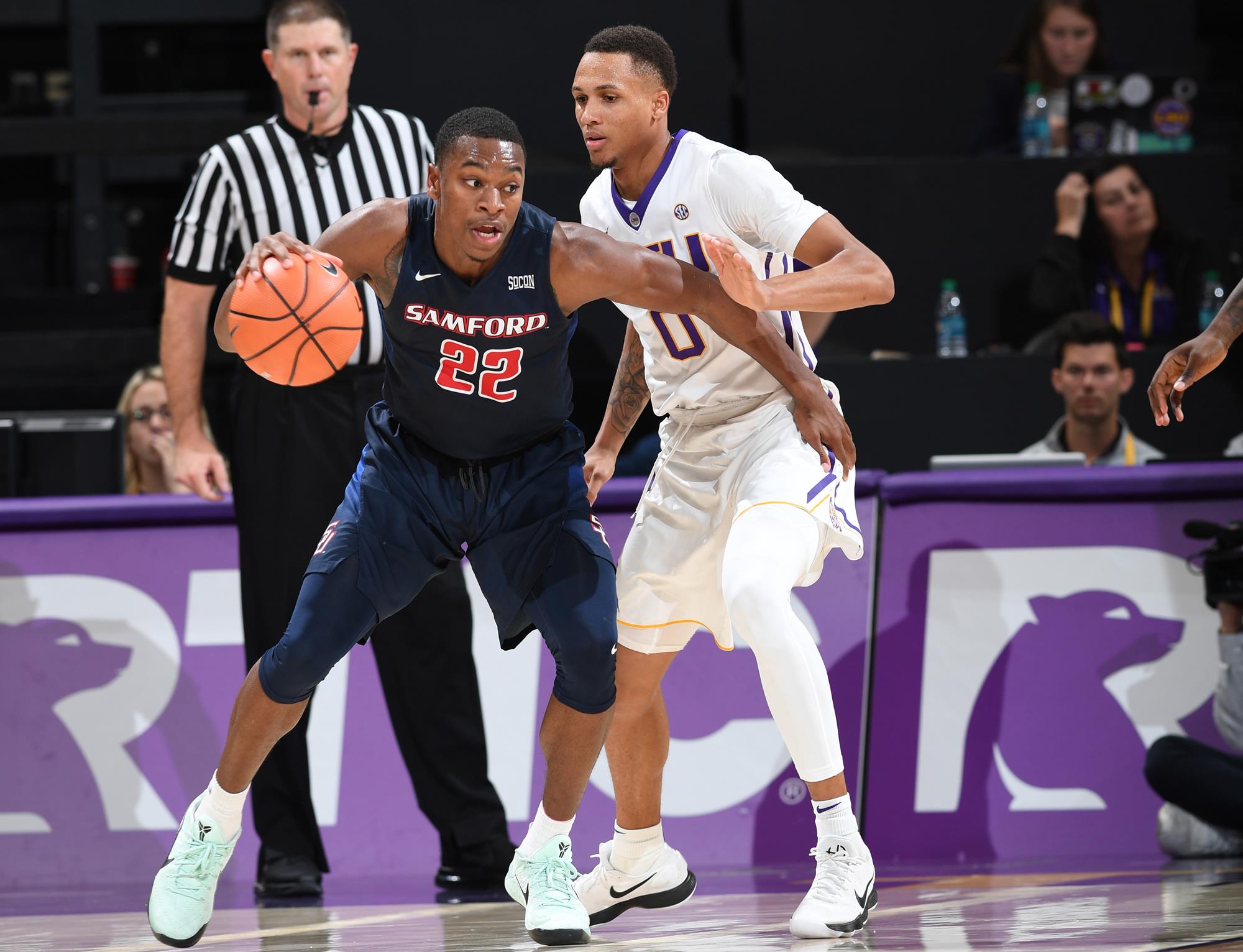 'Dogs Heat Up Late; Come Up Short At LSU, 105-86 - Samford University ...