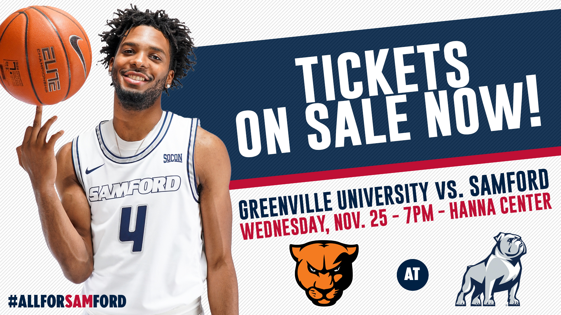 Tickets Available for Wednesday's Samford Men's Basketball Opener ...