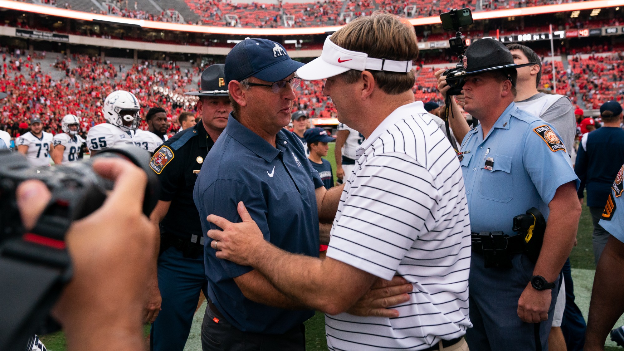 Samford Battles Defending National Champion Georgia For Four Quarters ...