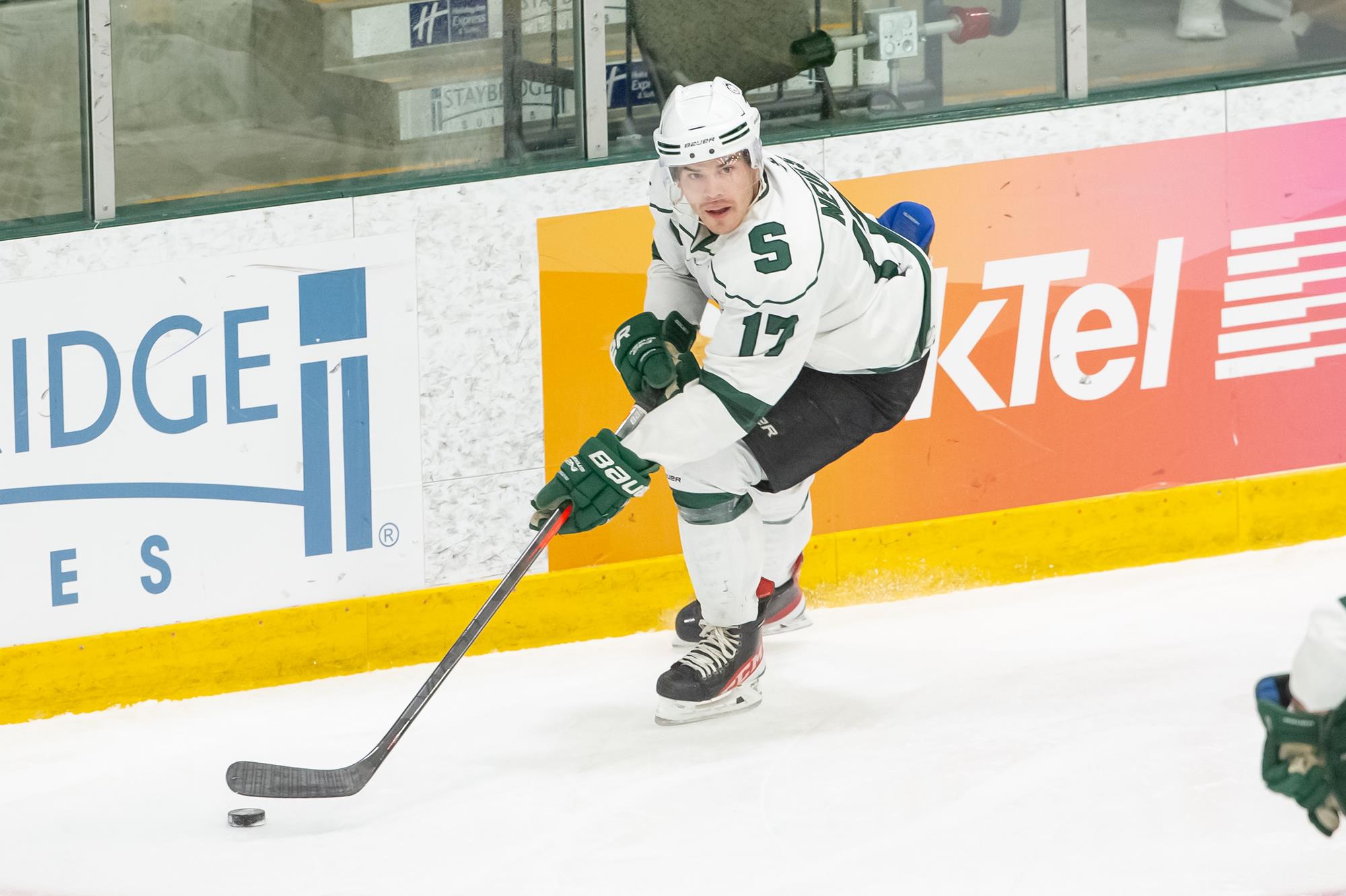 Ball, Kaluski record hat tricks, as Huskies win big over Cougars ...