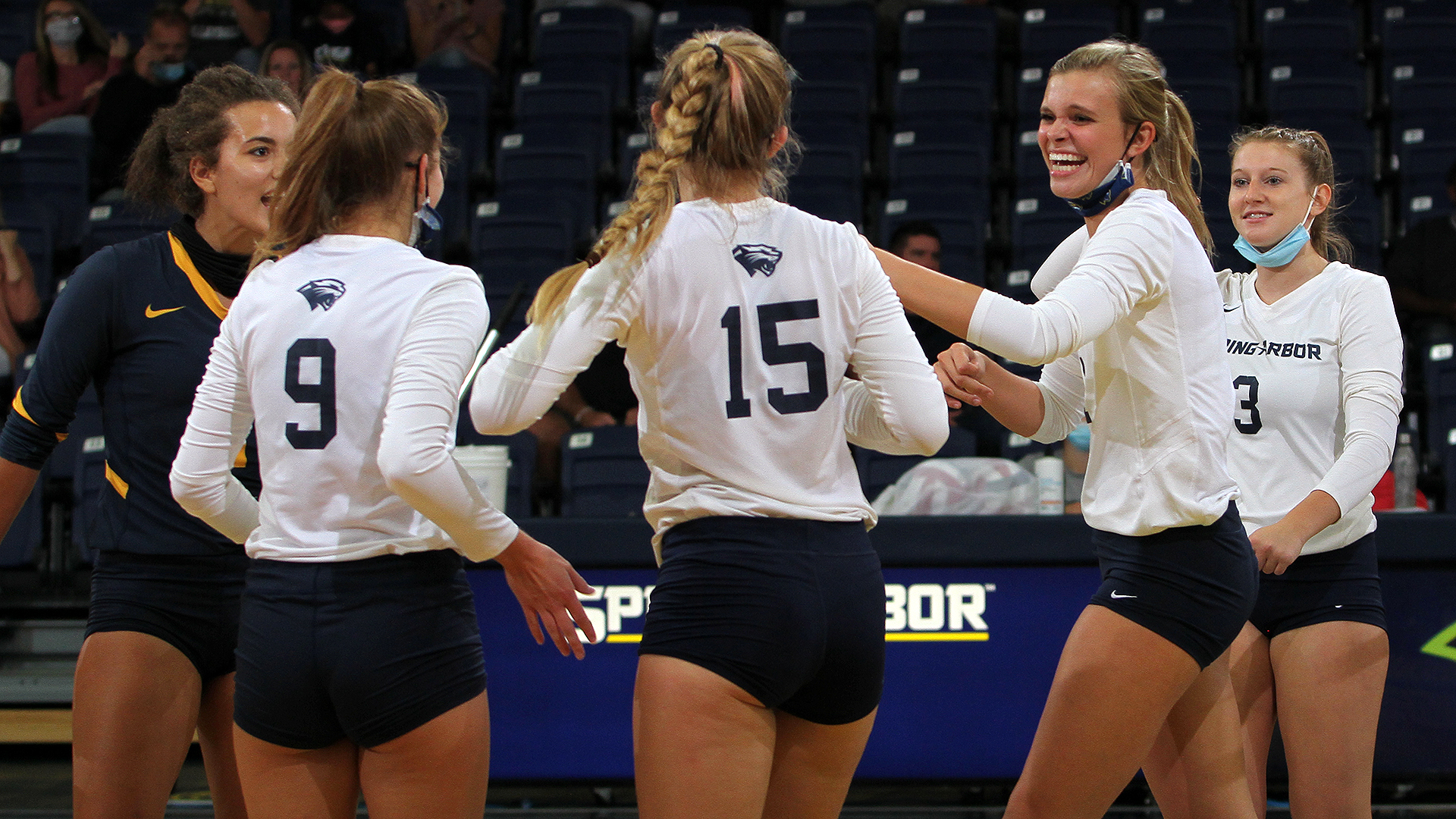 Cougars never trail in sweep of Goshen - Spring Arbor University