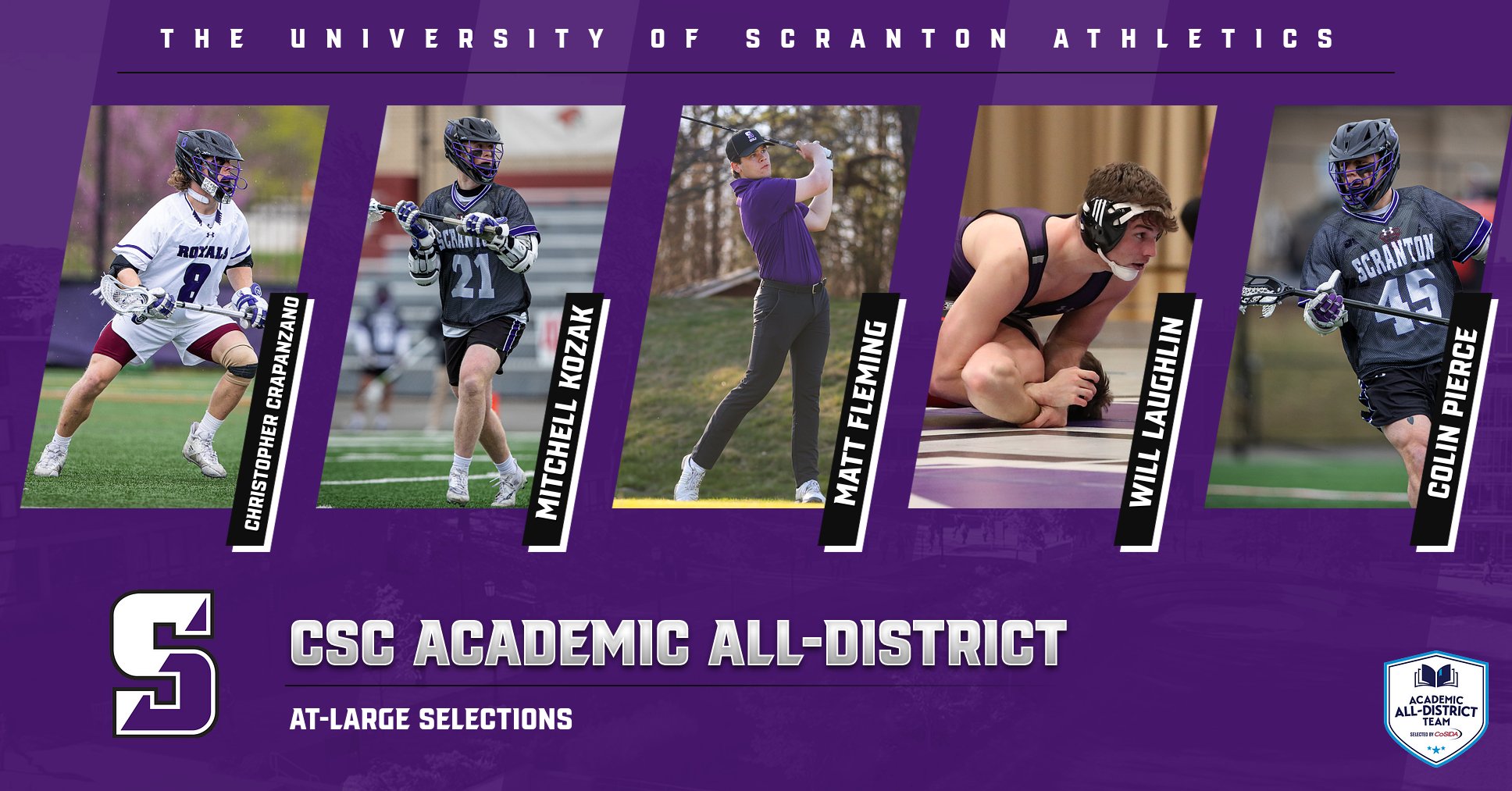 Five From Men's Golf, Men's Lacrosse & Wrestling Garner CSC Academic ...