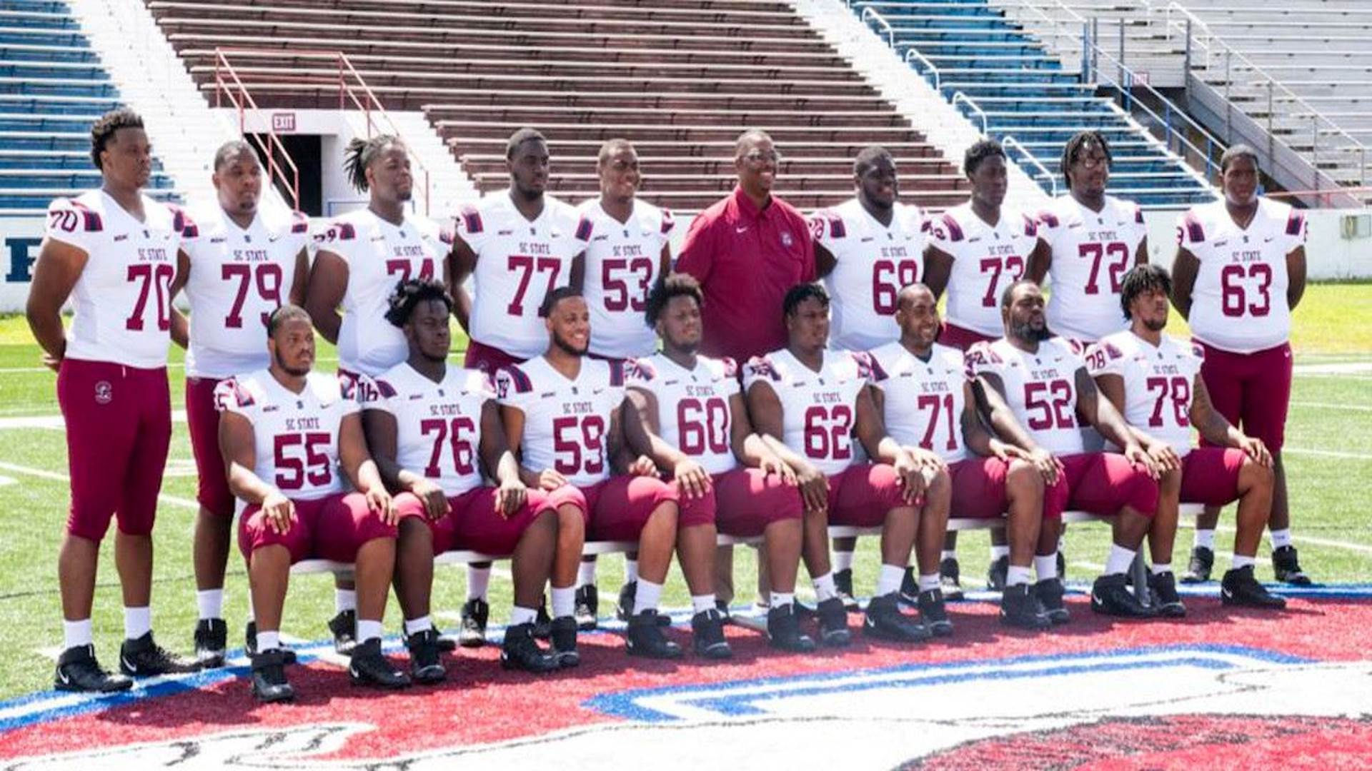 After first scrimmage, photo time for Bulldogs - South Carolina State ...