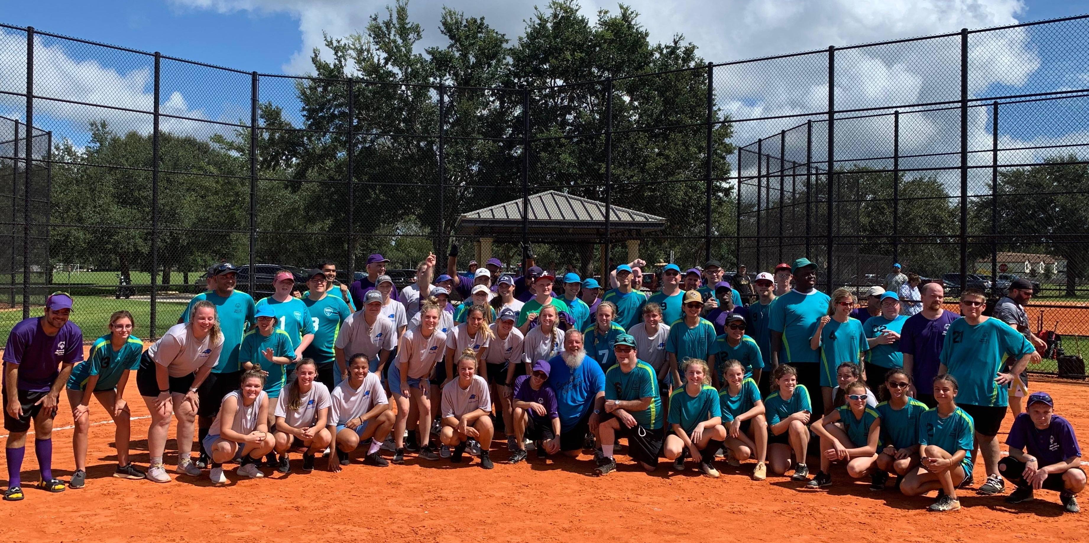 SSC Softball Scrimmages Special Olympians - Seminole State College