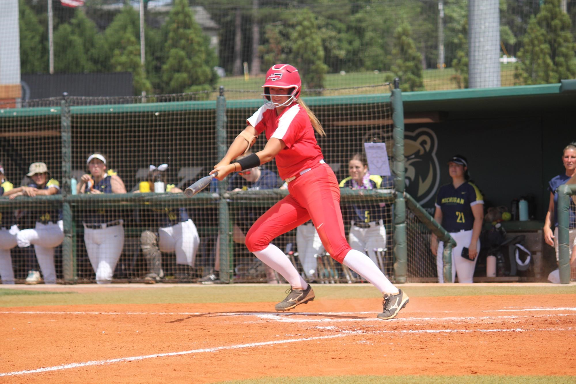Late Offensive Surge Lifts Softball over Wolverines in Game One of ...