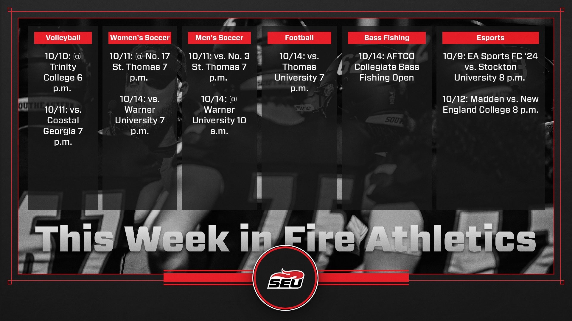 This Week in Fire Athletics - Southeastern University Athletics