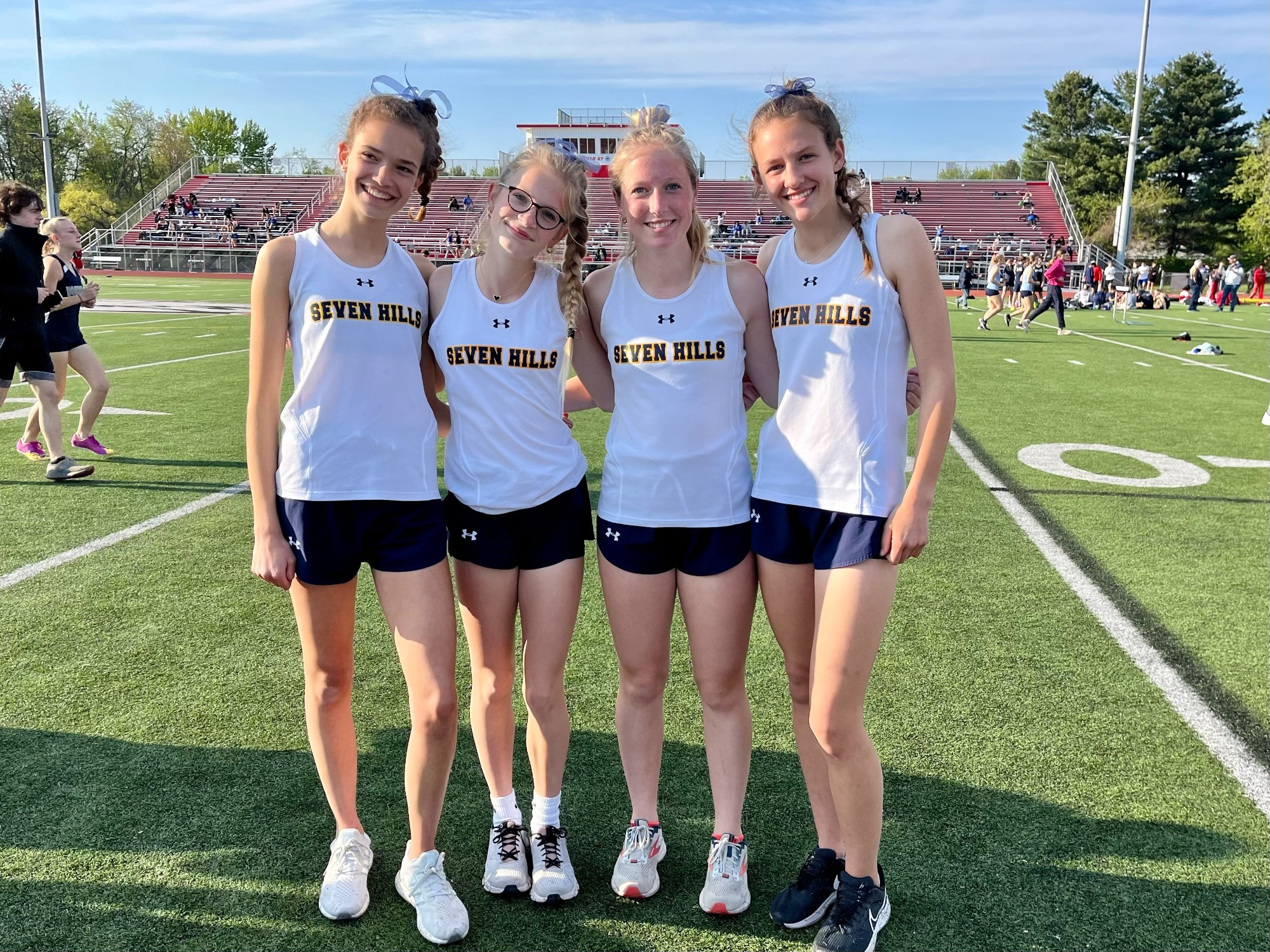 Girls 4X200 Relay Sets School Record Seven Hills School Girls 4X200 Relay Sets School Record Seven Hills School