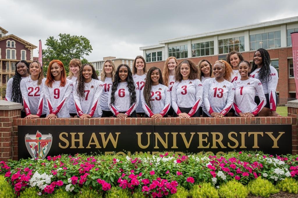 Lady Bears Earn Four-Set Win Against Newberry - Shaw University