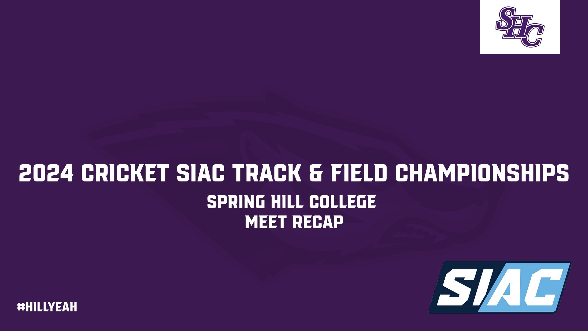 Two Badgers Earn Individual Championships at SIAC Meet - Spring Hill ...